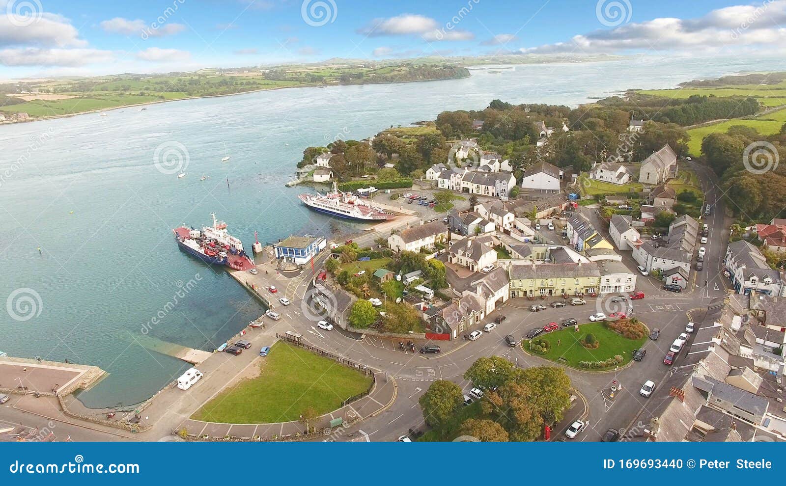Strangford Harbour Co Down Northern Ireland Redactionele Afbeelding ...