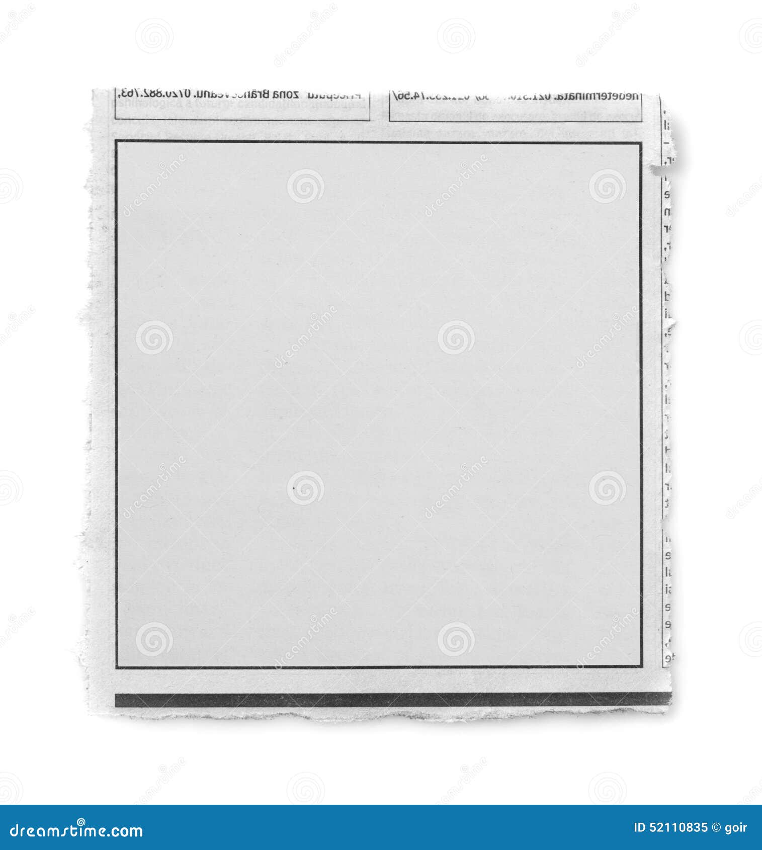 Strappo del giornale immagine stock. Immagine di ricerca - 52110835