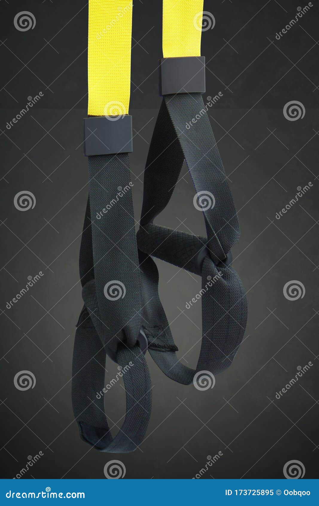 Straps Training Loop.Functional Training Equipment on Yellow Background ...