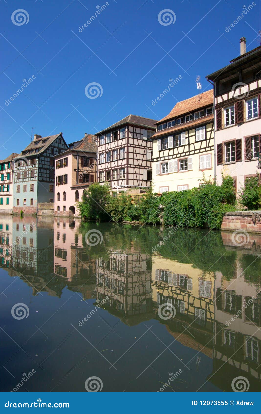 Strasbourg architecture stock image. Image of water, reflection - 12073555