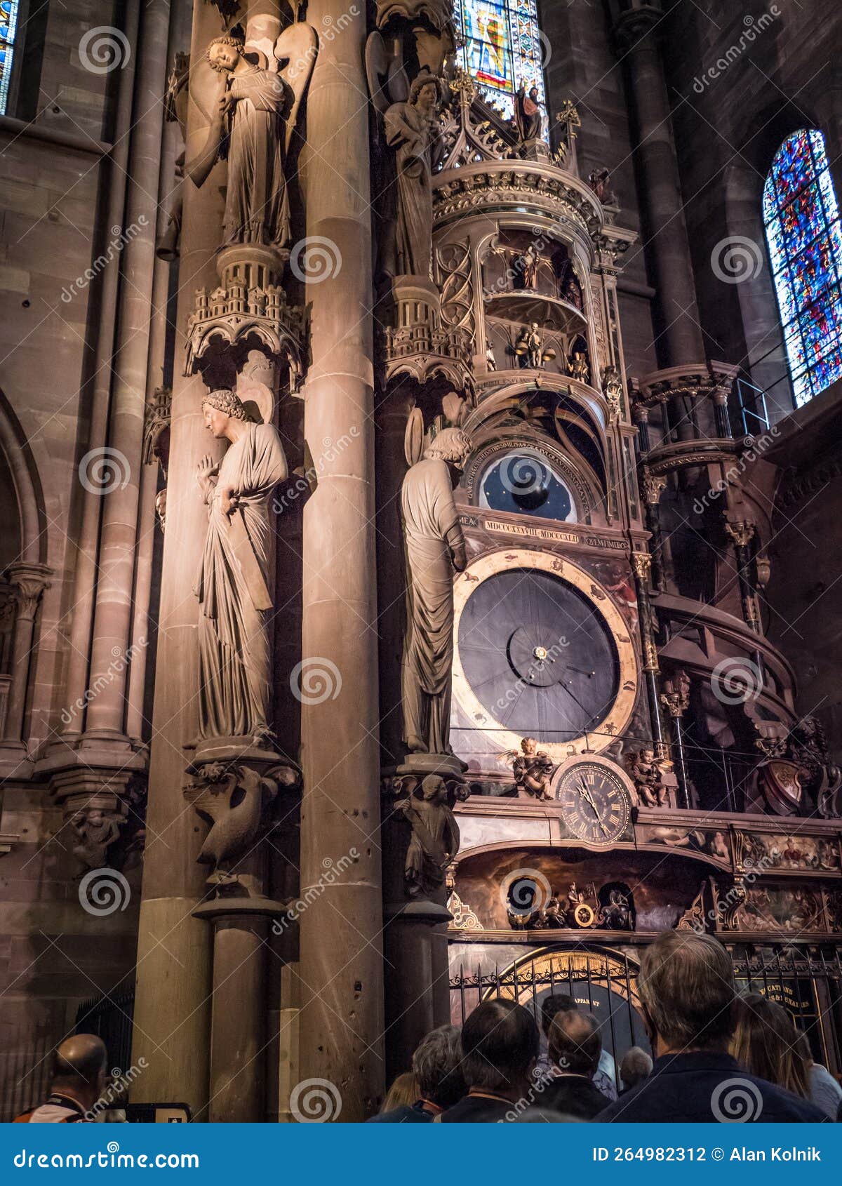 Astronomical Clock at the Strasburg Cathedral, France. Editorial ...