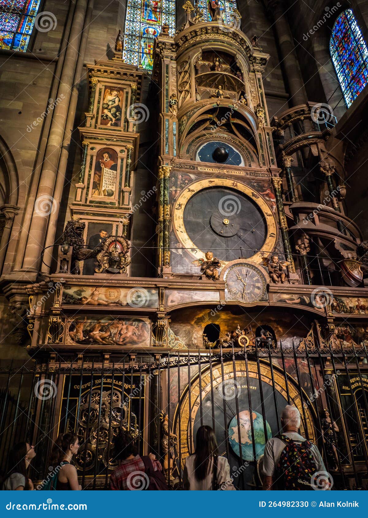 Astronomical Clock at the Strasburg Cathedral, France. Editorial Image ...