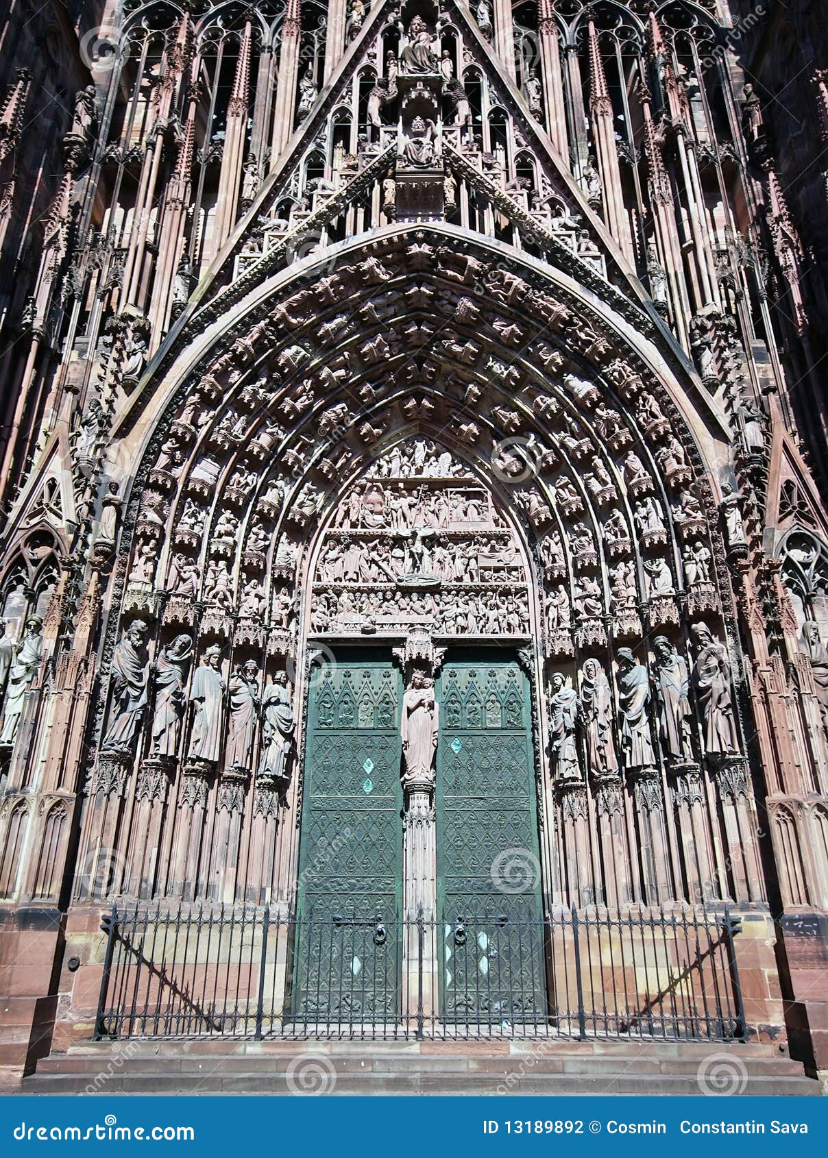 Strasbourg Cathedral Entrance Stock Photo - Image of arches, alsace ...