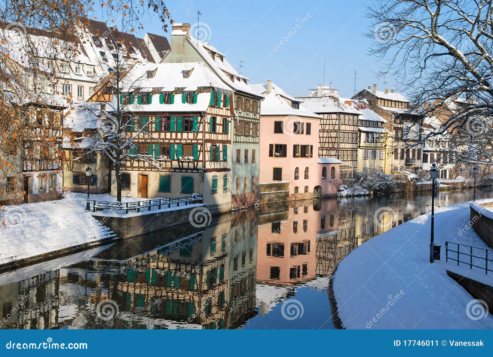 The Strasbourg Town during Winter Stock Image - Image of tourism ...