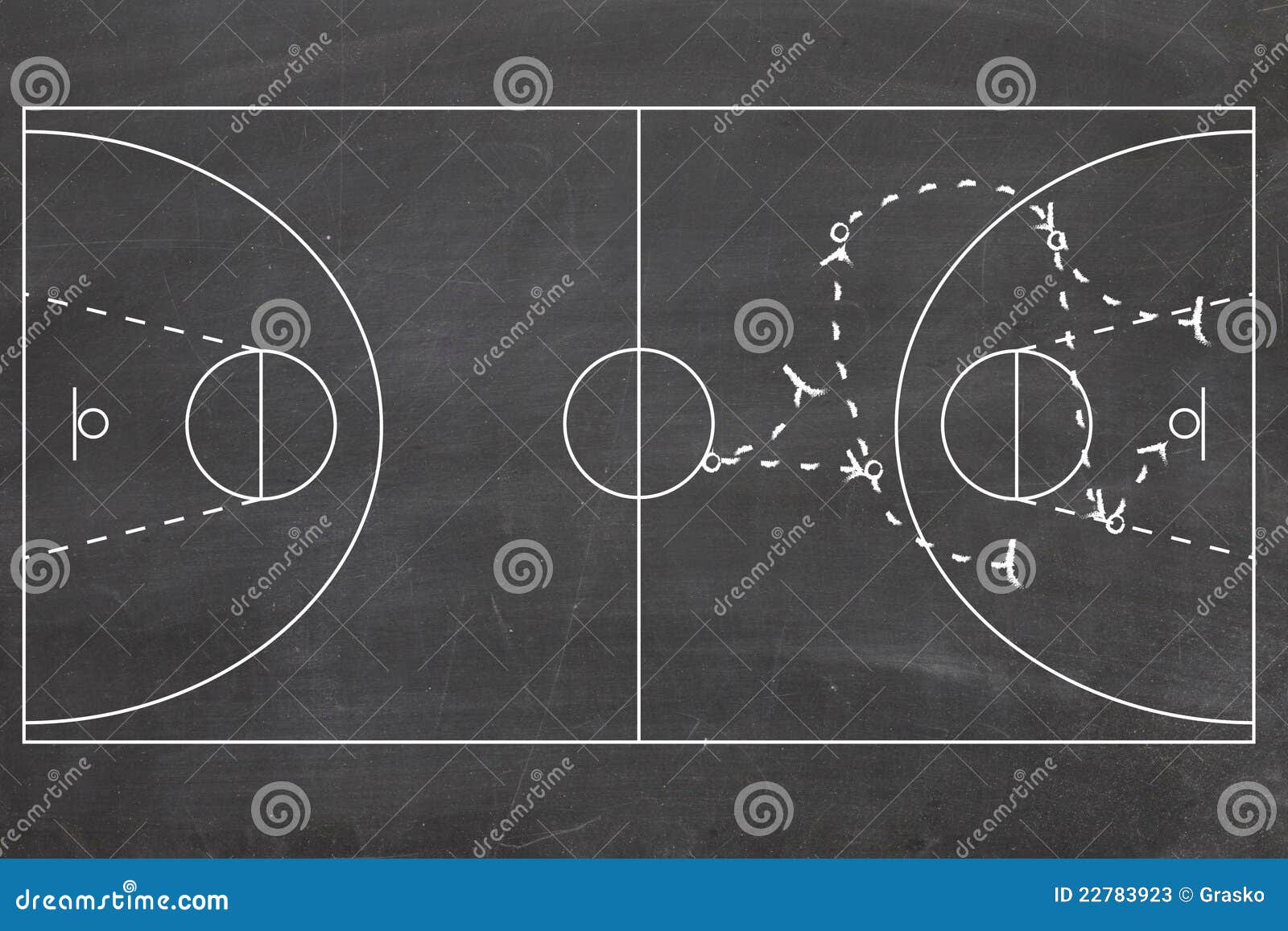 Stratégie de basket-ball image stock. Image du dessin - 22783923