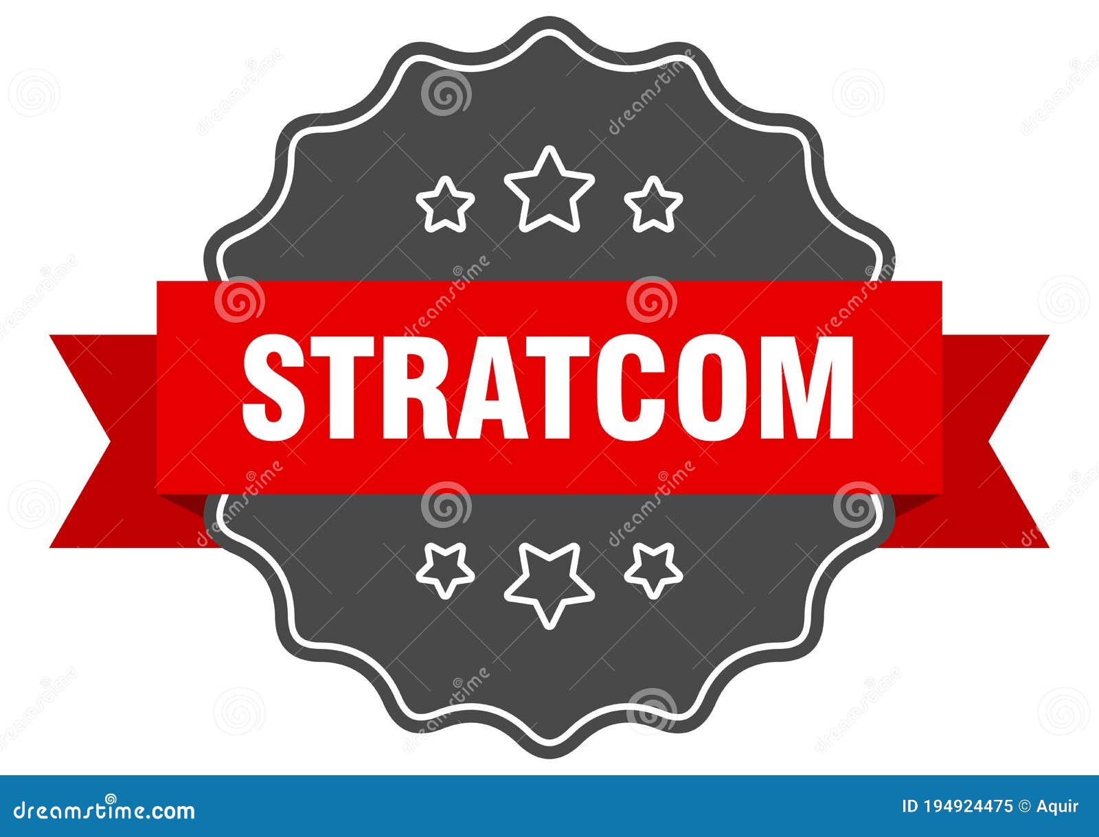 Stratcom label stock vector. Illustration of vignette - 194924475