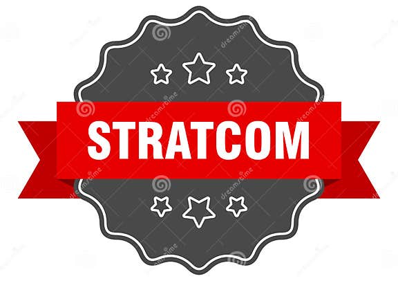 Stratcom label stock vector. Illustration of vignette - 194924475