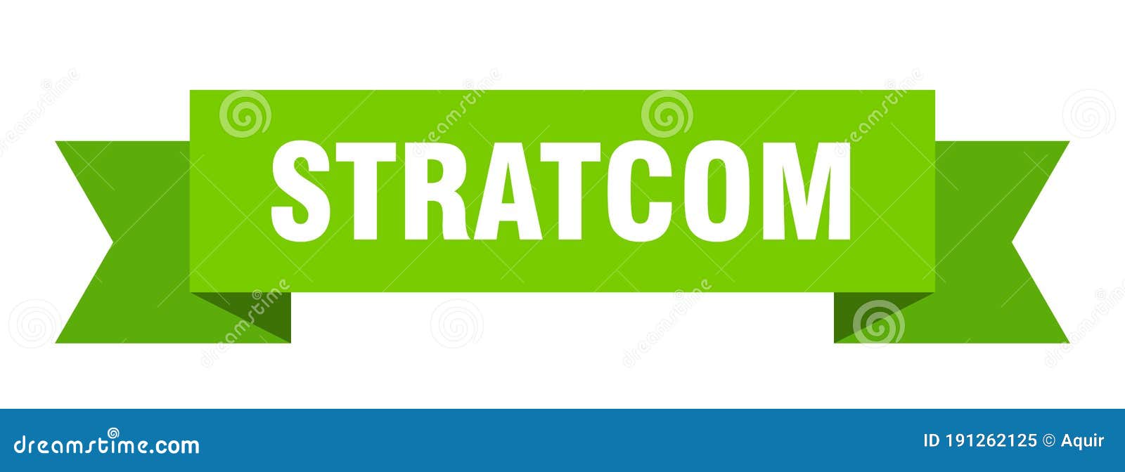 Stratcom ribbon. stock vector. Illustration of element - 191262125