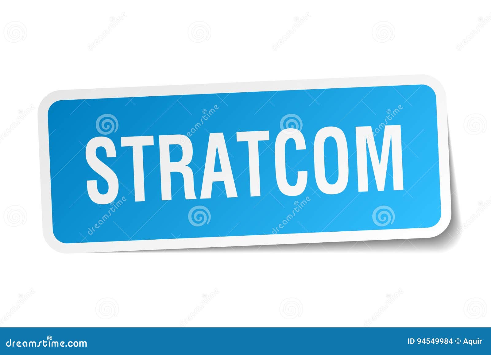 Stratcom square sticker stock vector. Illustration of three - 94549984
