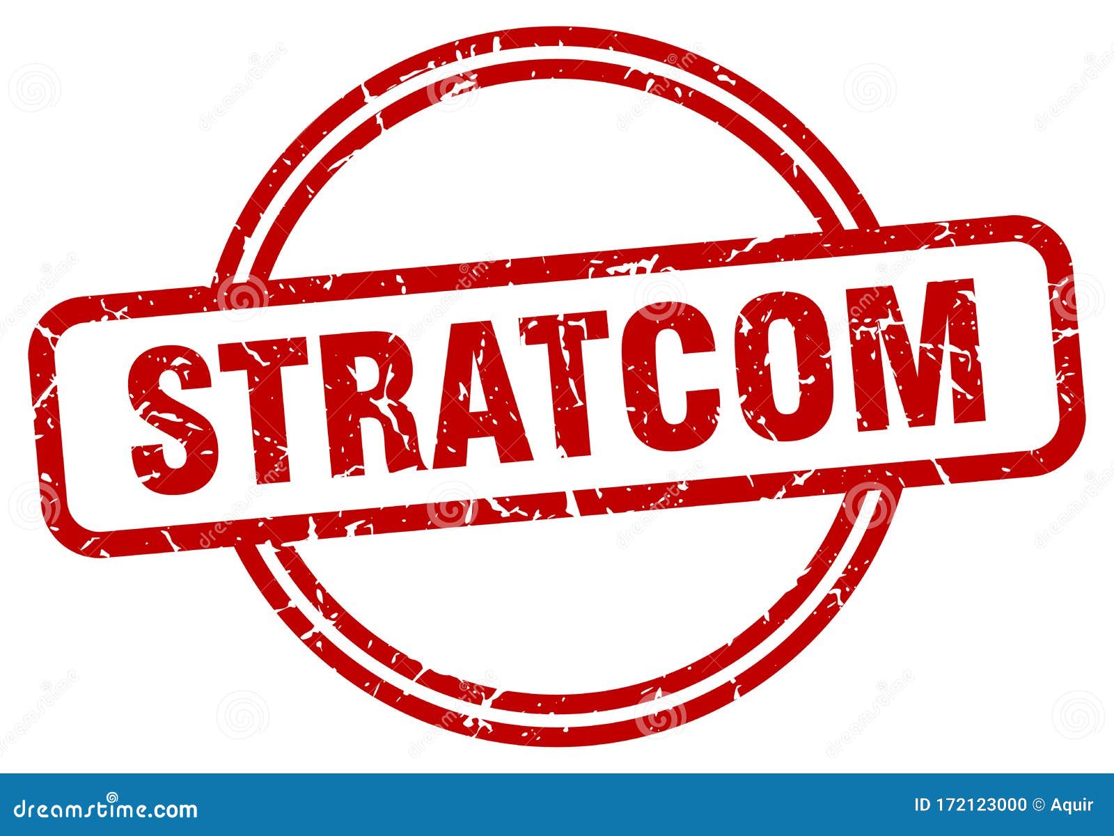 Stratcom Stamp. Stratcom Round Grunge Sign Stock Vector - Illustration ...