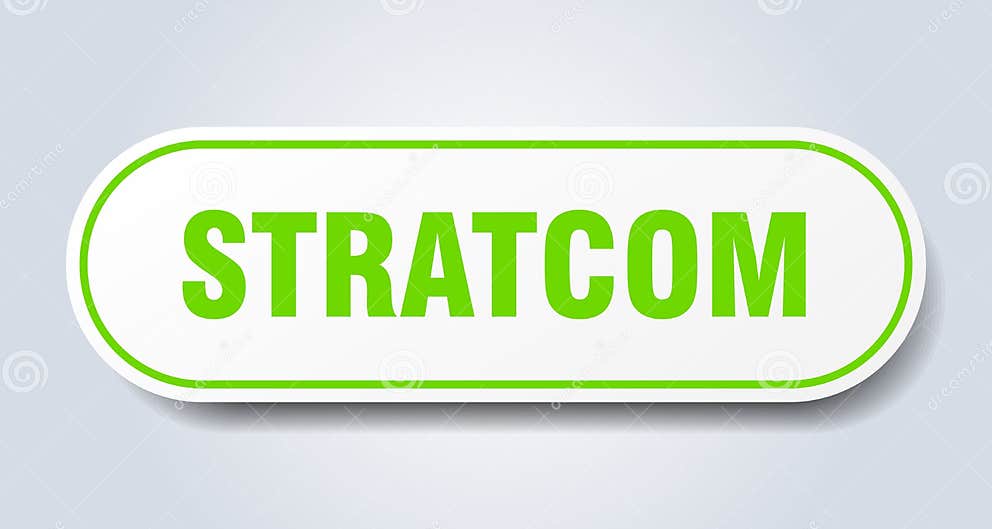 Stratcom sticker. stock vector. Illustration of website - 197155461