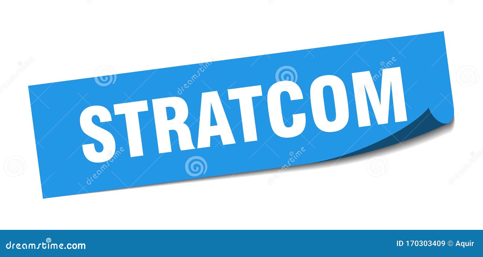 Stratcom Sticker. Stratcom Square Sign Stock Vector - Illustration of ...