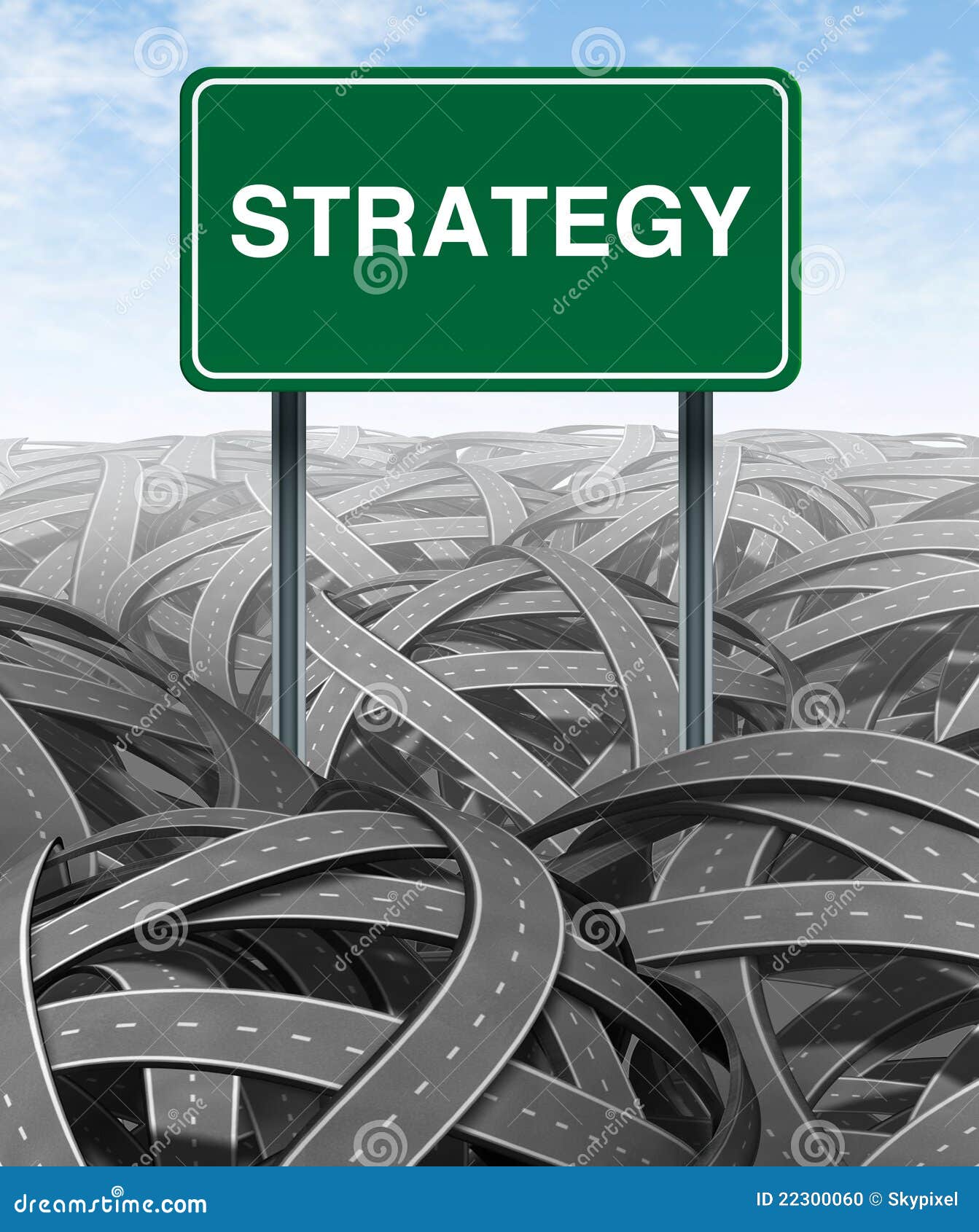 Strategia Aziendale E Sfida Illustrazione di Stock - Illustrazione di ...