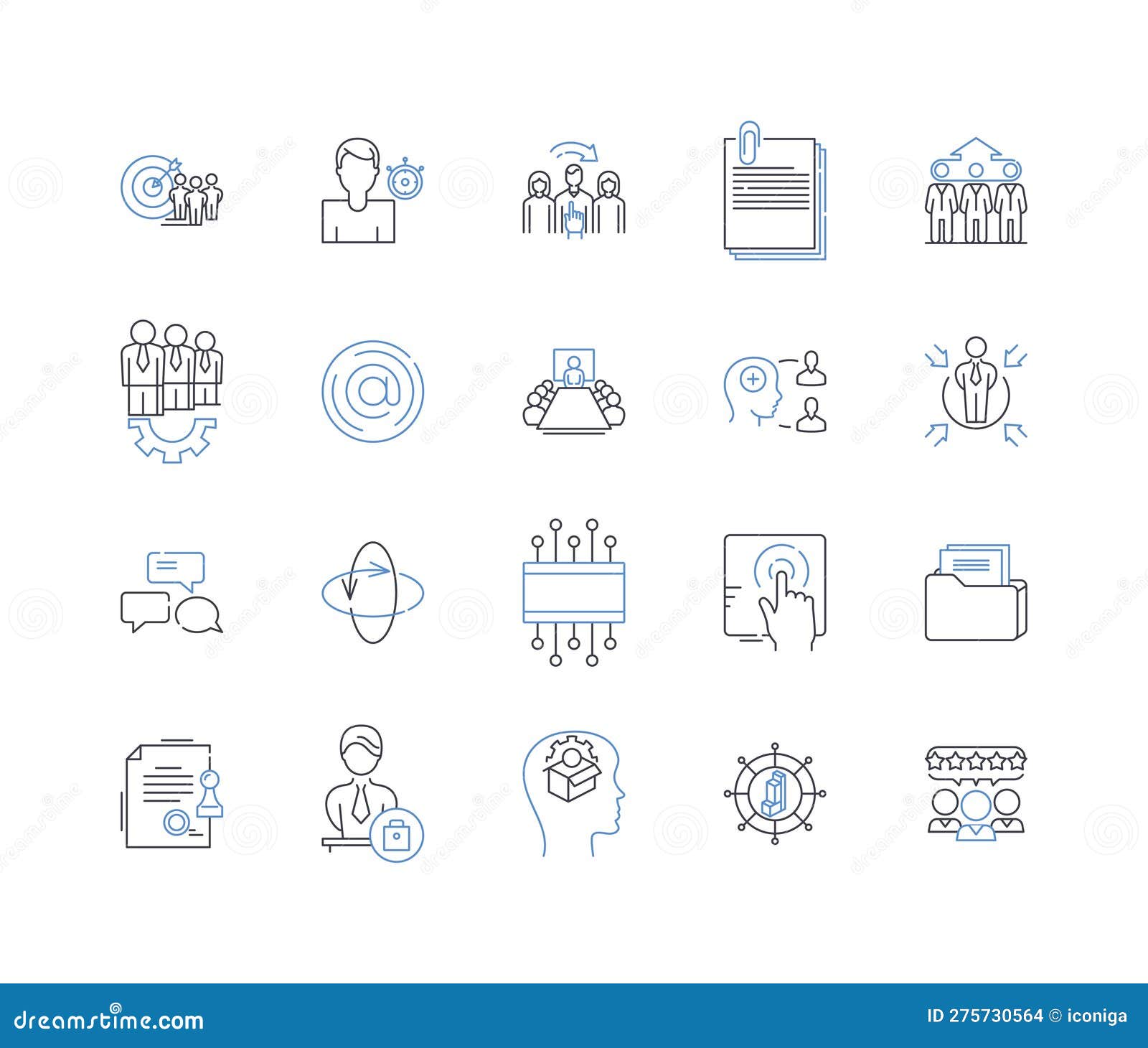 Strategic Collaboration Line Icons Collection. Synergy, Cohesion ... Strategic Collaboration Line Icons Collection. Synergy, Cohesion ...