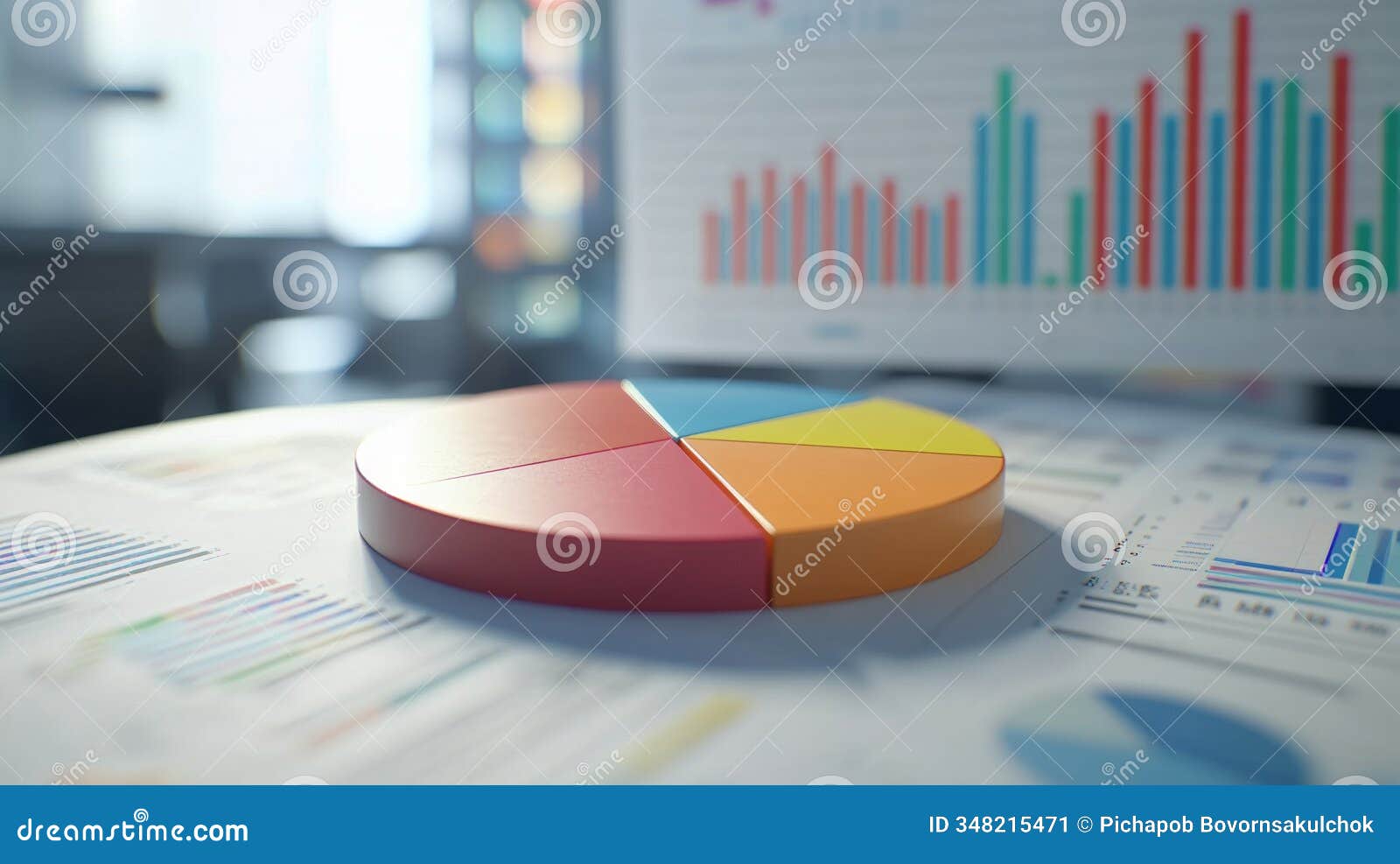 Strategic Business Plan with Pie Chart and Bar Graph Analysis Stock ...