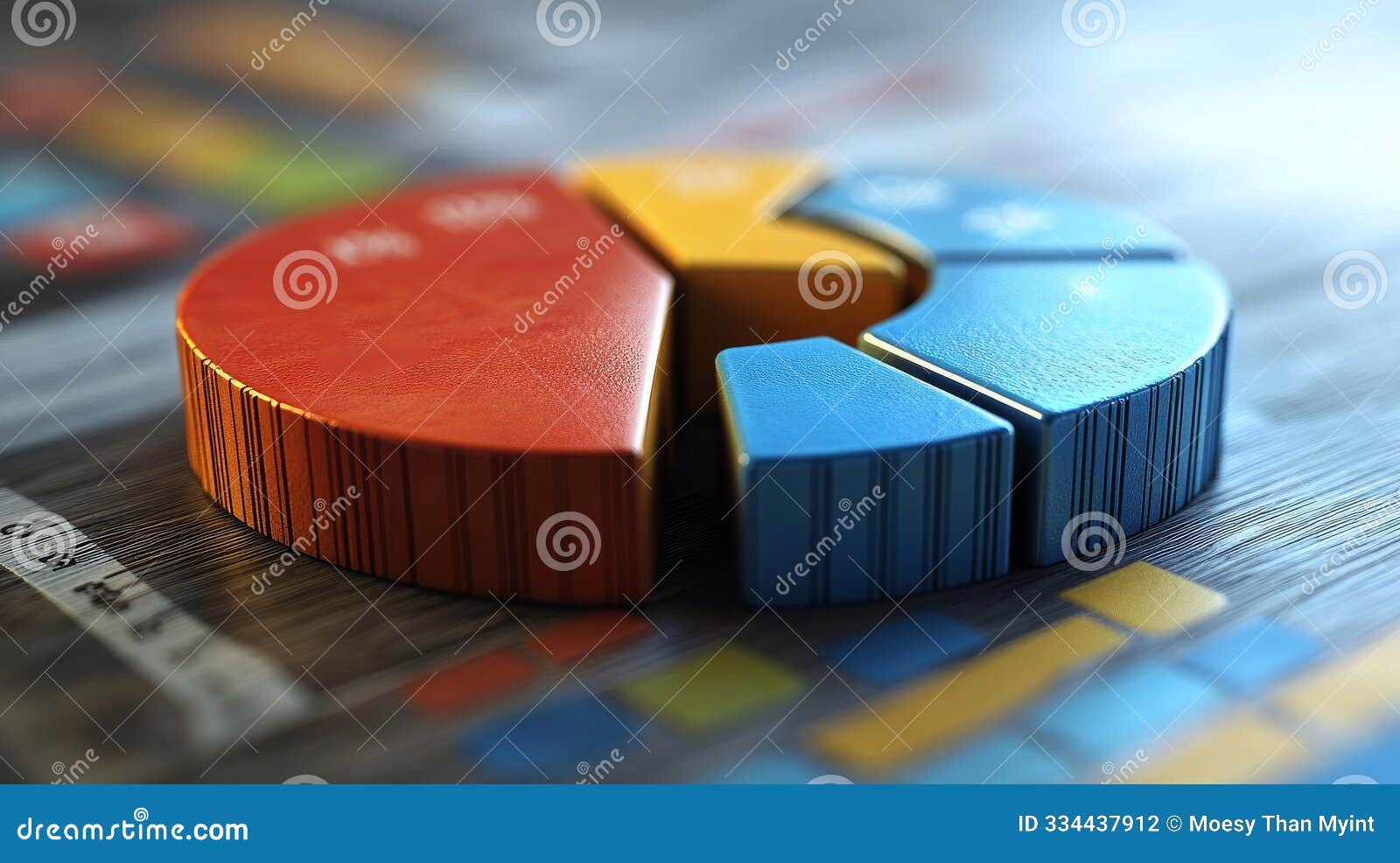 Strategic Business Plan with Pie Chart and Bar Graphs Stock ...