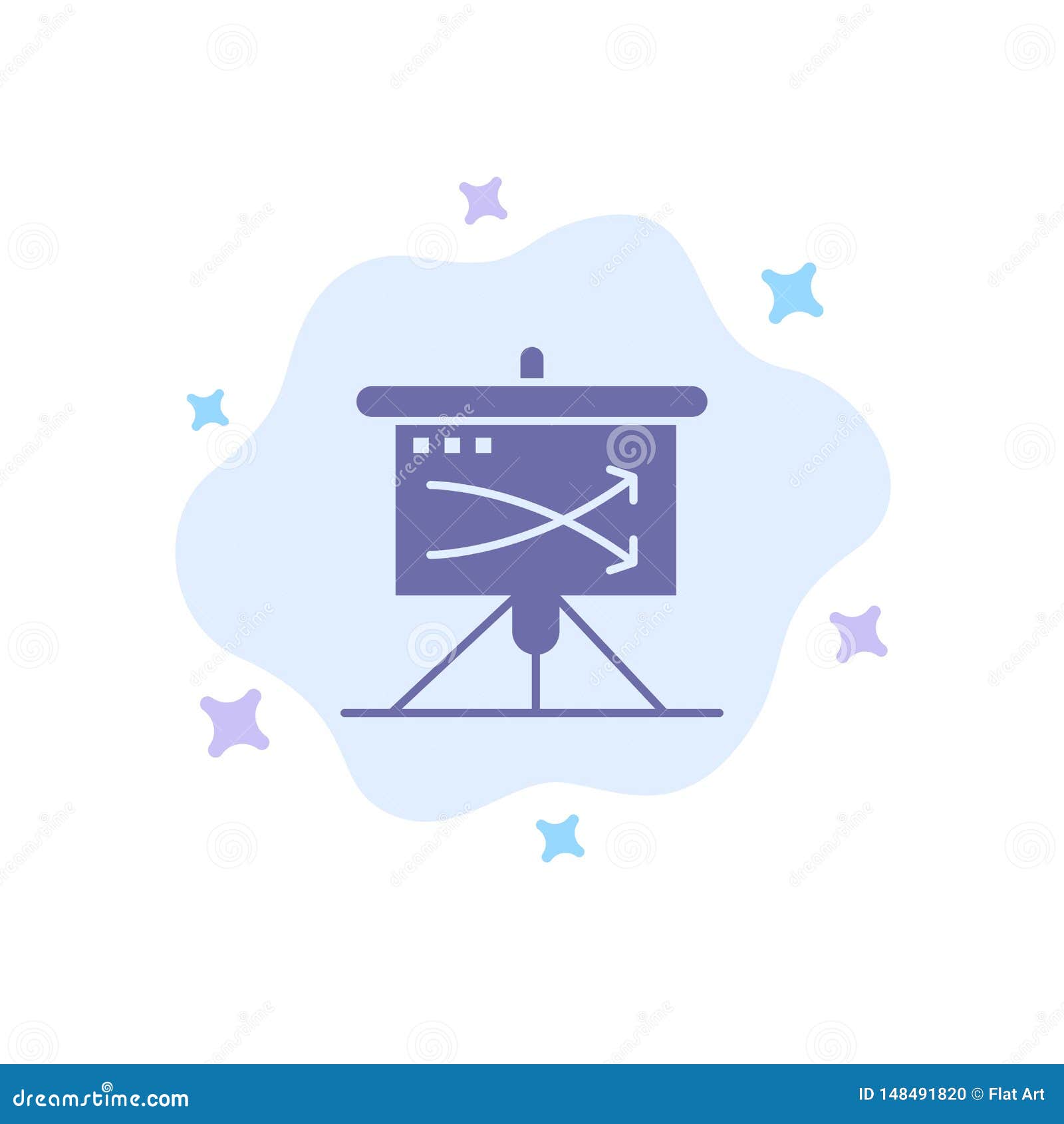 Strategic, Business, Plan, Planning, Graph Blue Icon on Abstract Cloud ...