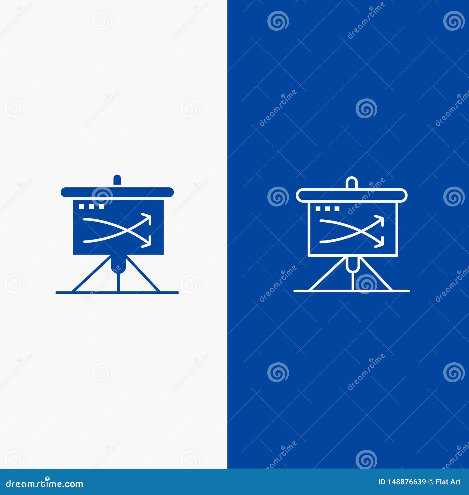 Strategic, Business, Plan, Planning, Graph Line and Glyph Solid Icon ...