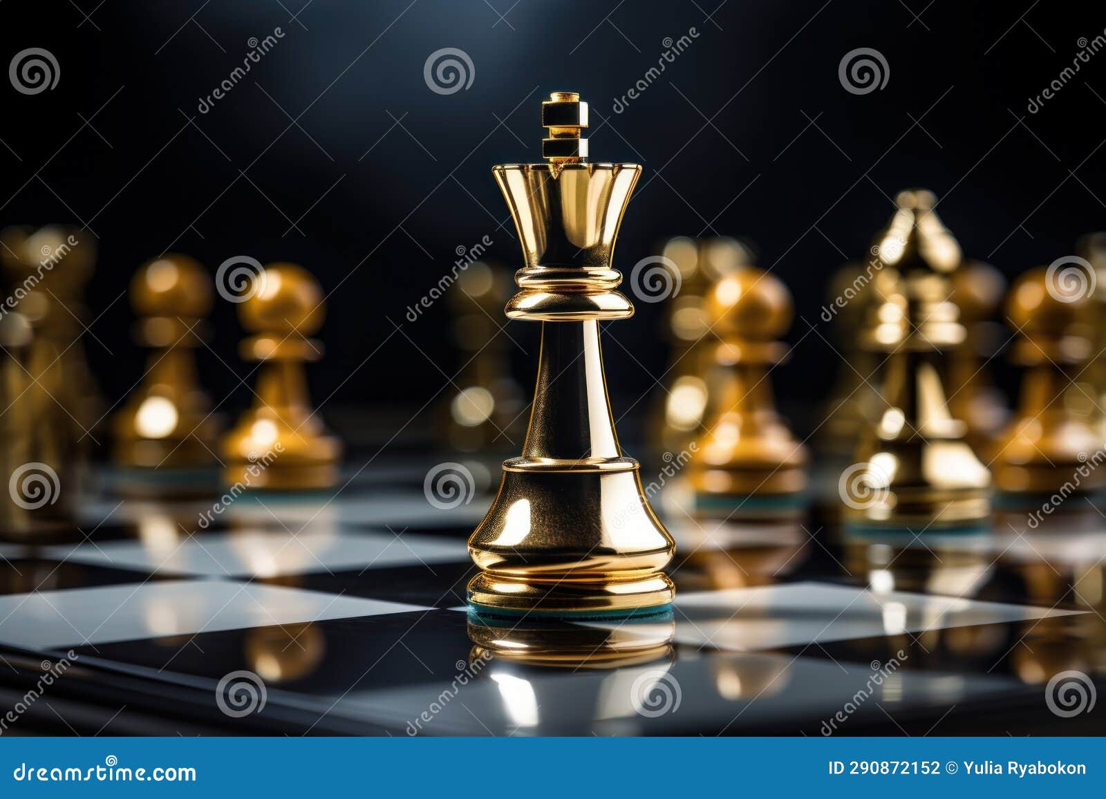 Strategic Chess Board. Generate Ai Stock Illustration - Illustration of ...