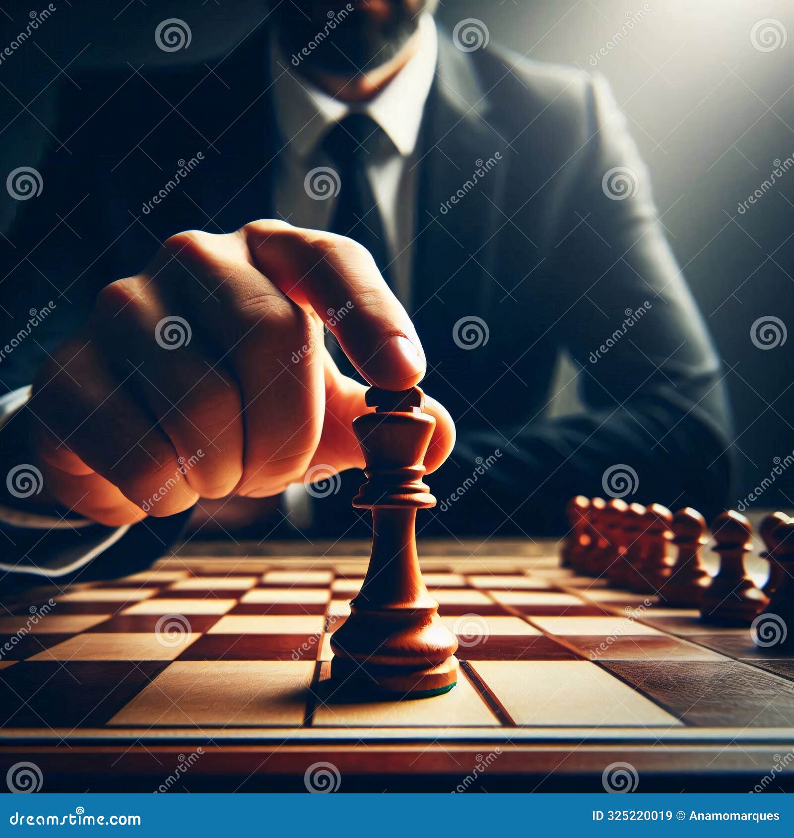 A Strategic Chess Move, Highlighting Decision-making. Generative AI ...