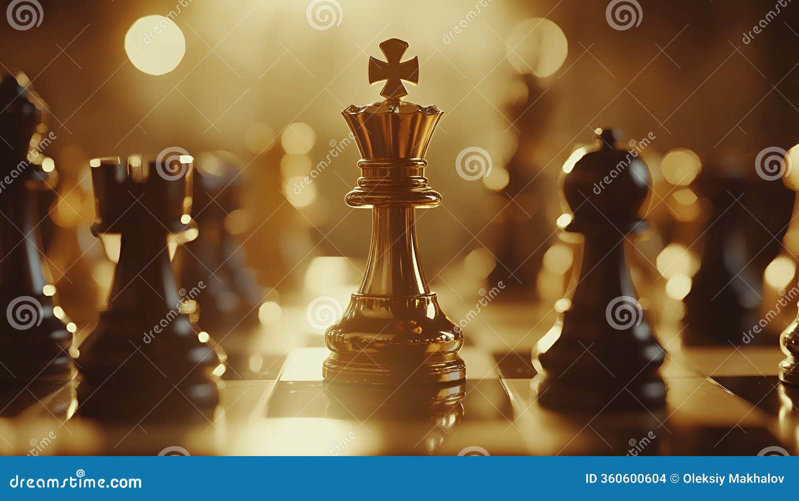 Strategic Chess Pieces on Chessboard with King and Rook in Focus Stock ...