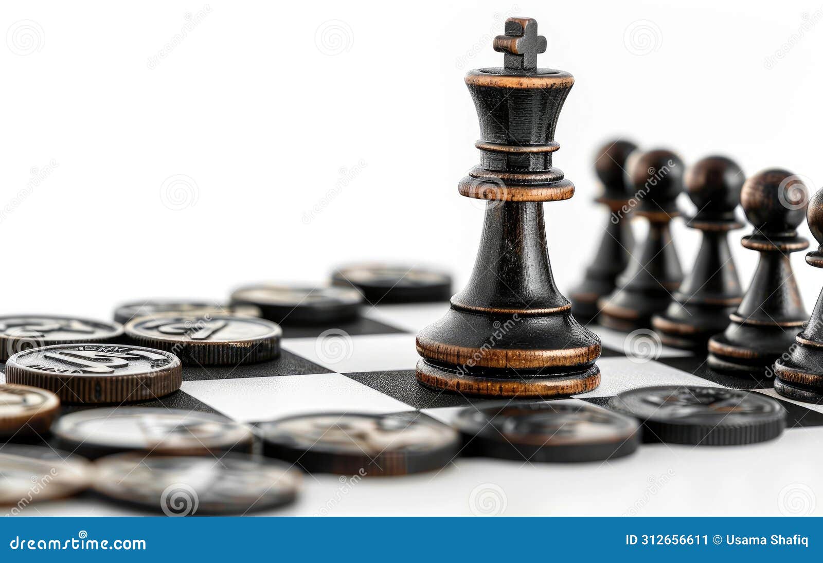 Strategic Investment Visualization, Isolated on White Background ...