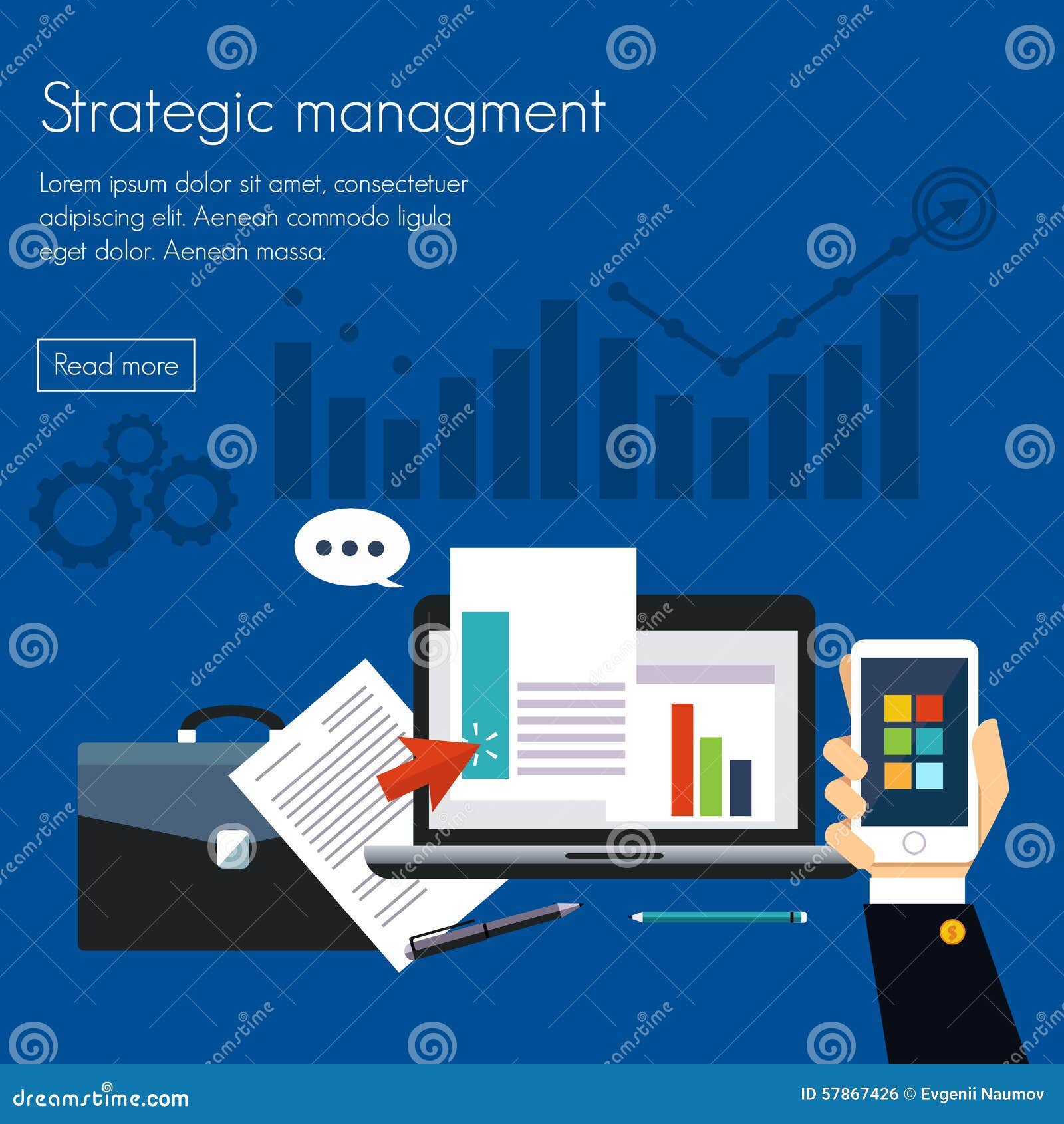 Strategic Management Concepts for Web Banners Stock Vector ...