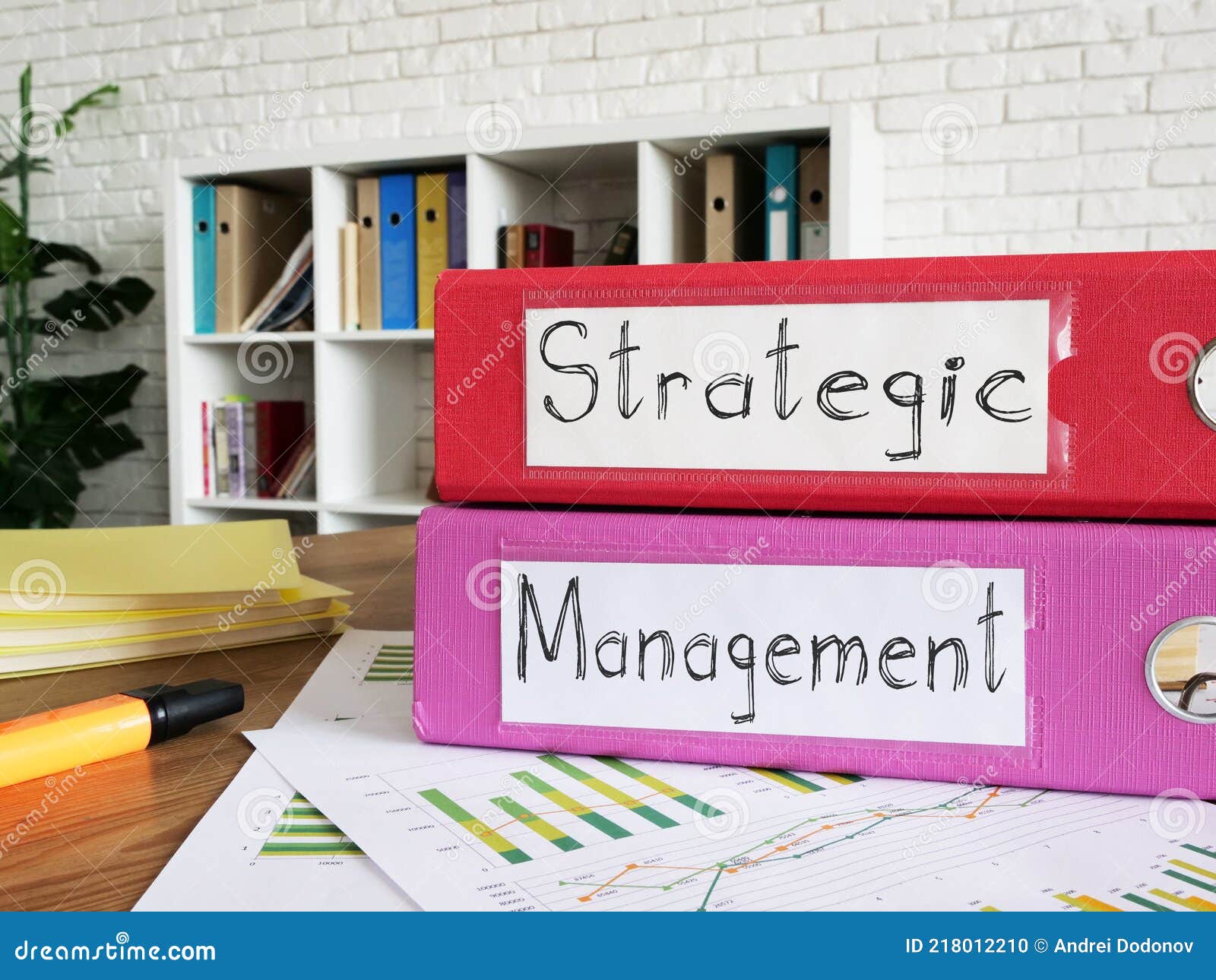 Strategic Management is Shown on the Photo Using the Text Stock Photo ...