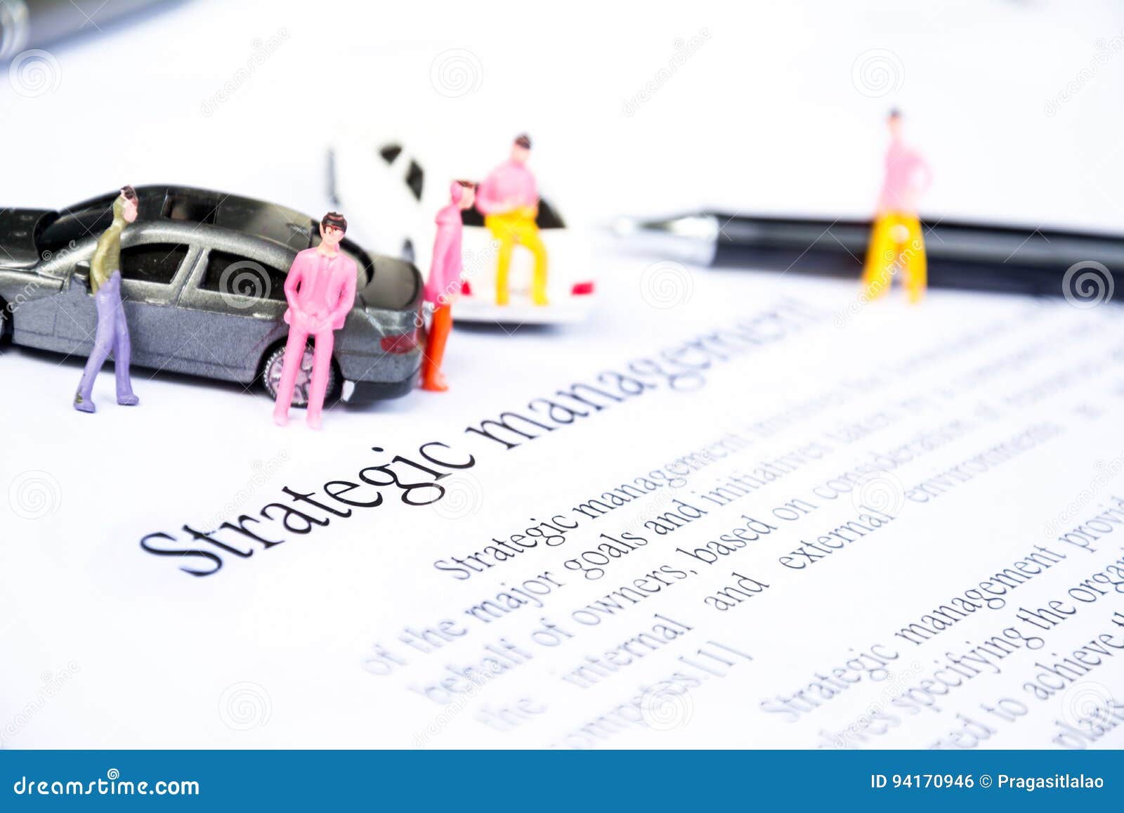 Strategic Management on White Background Stock Photo - Image of goal ...