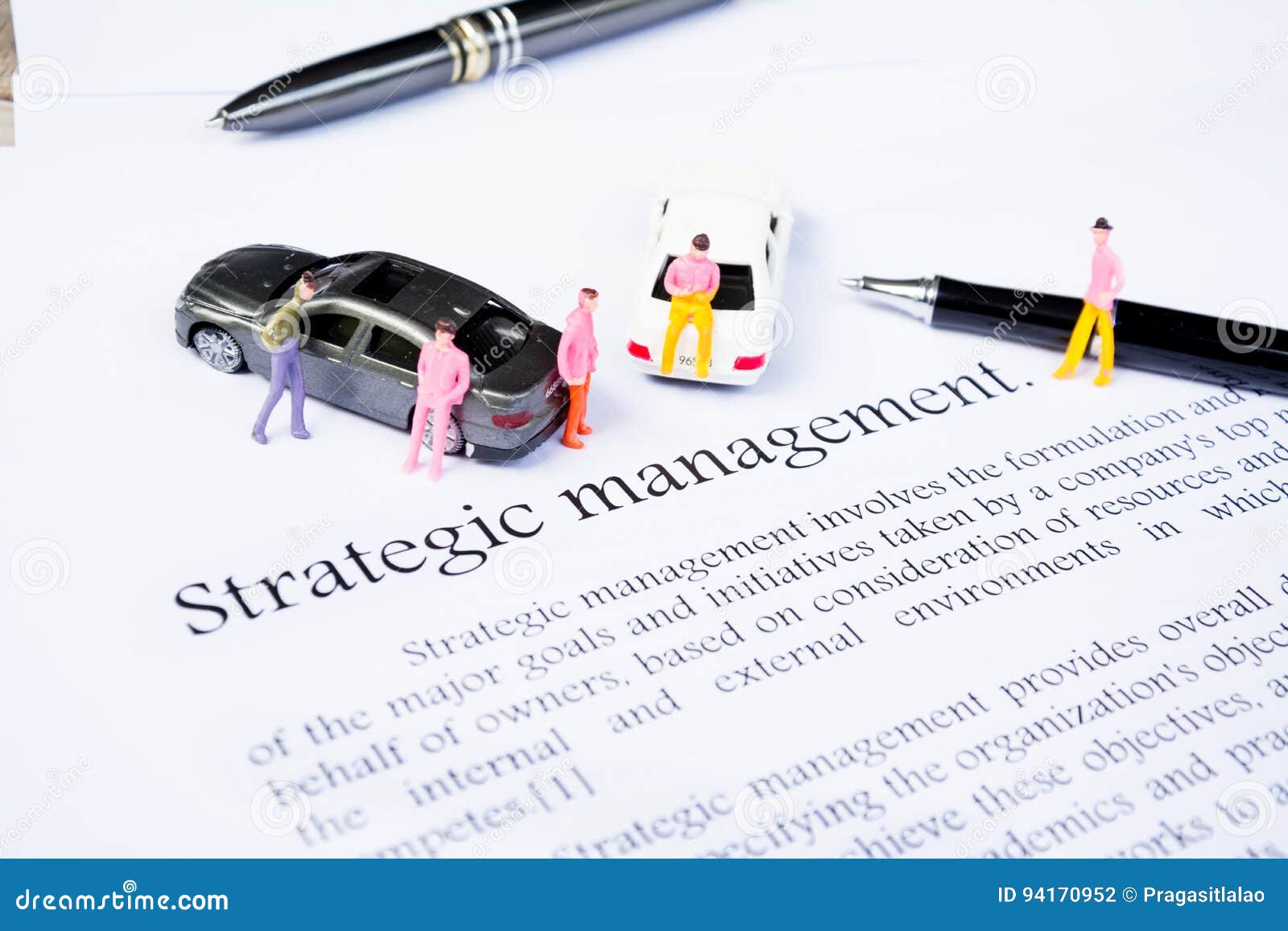 Strategic Management on White Background Stock Photo - Image of ...