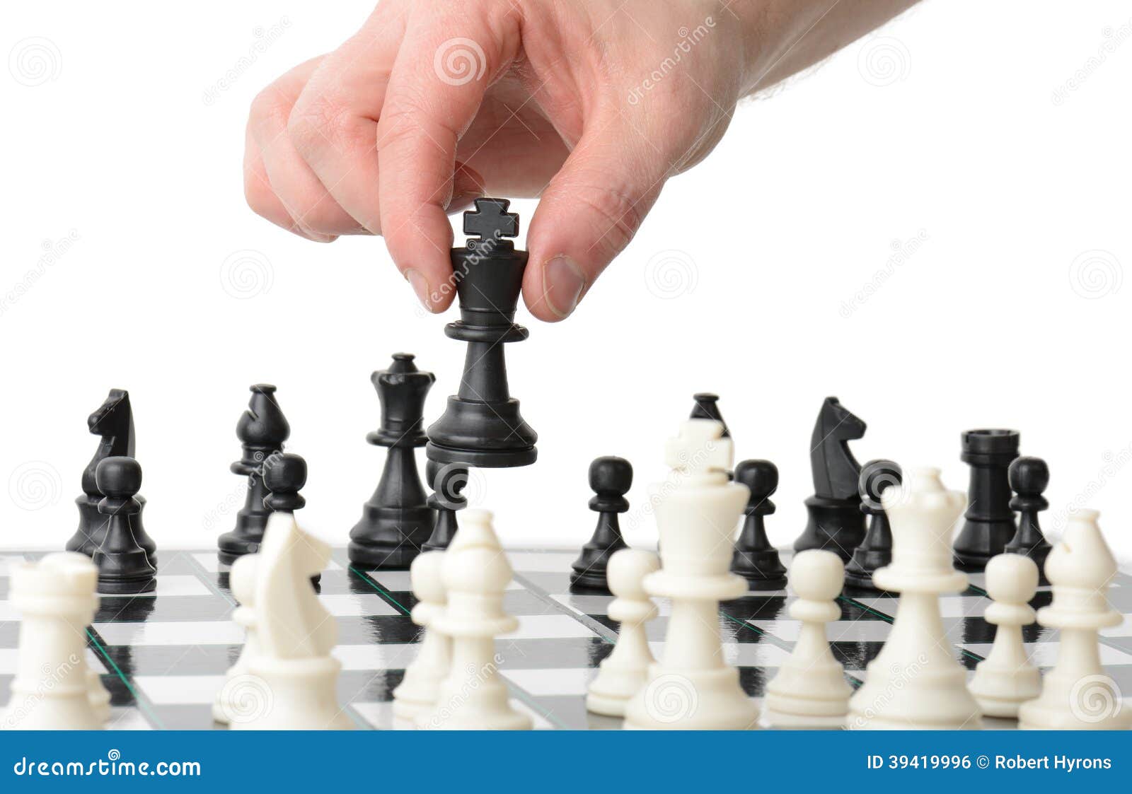 Strategic move stock photo. Image of hand, move, conflict - 39419996