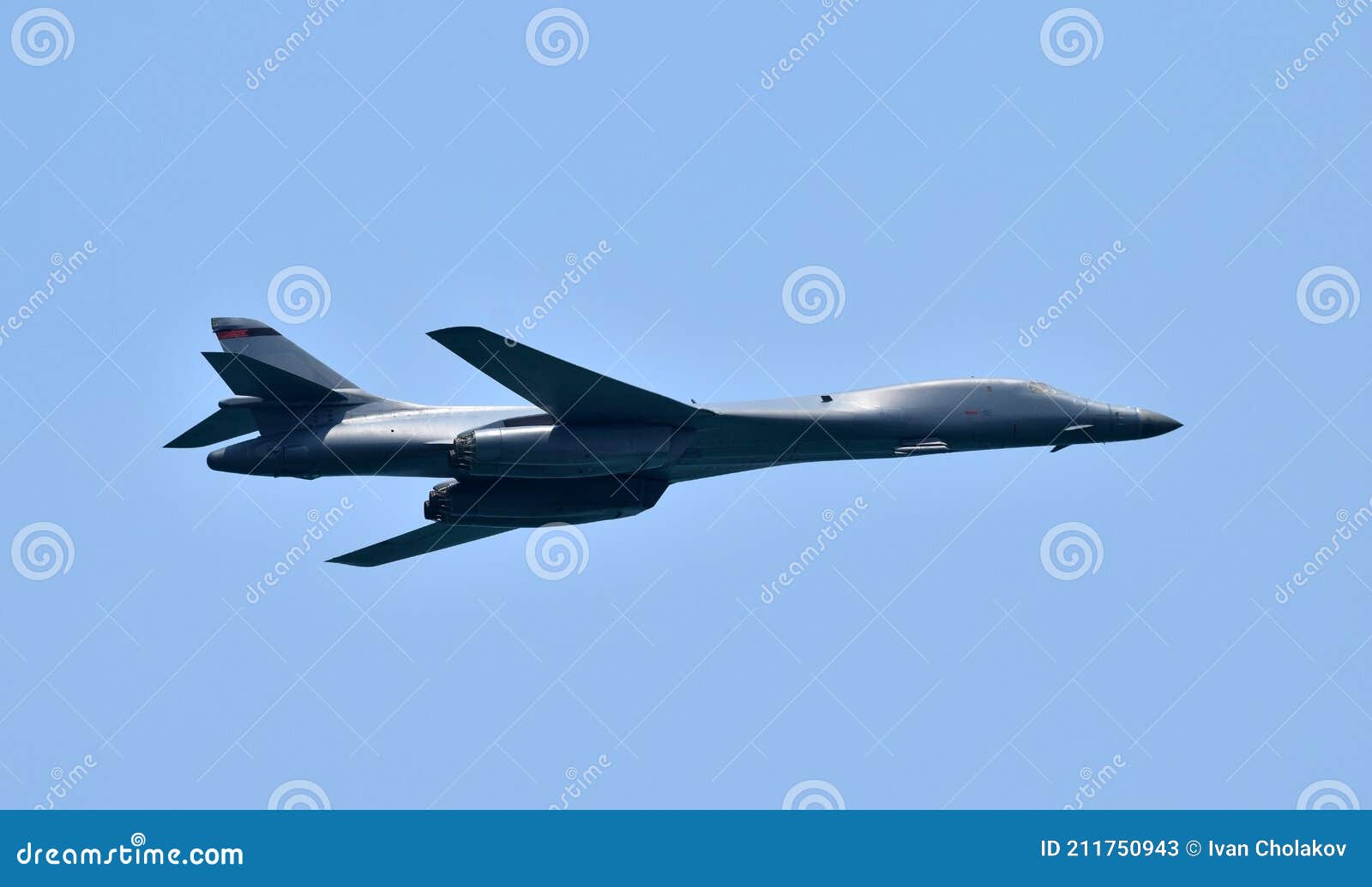 Strategic nuclear bomber stock image. Image of airborne - 211750943