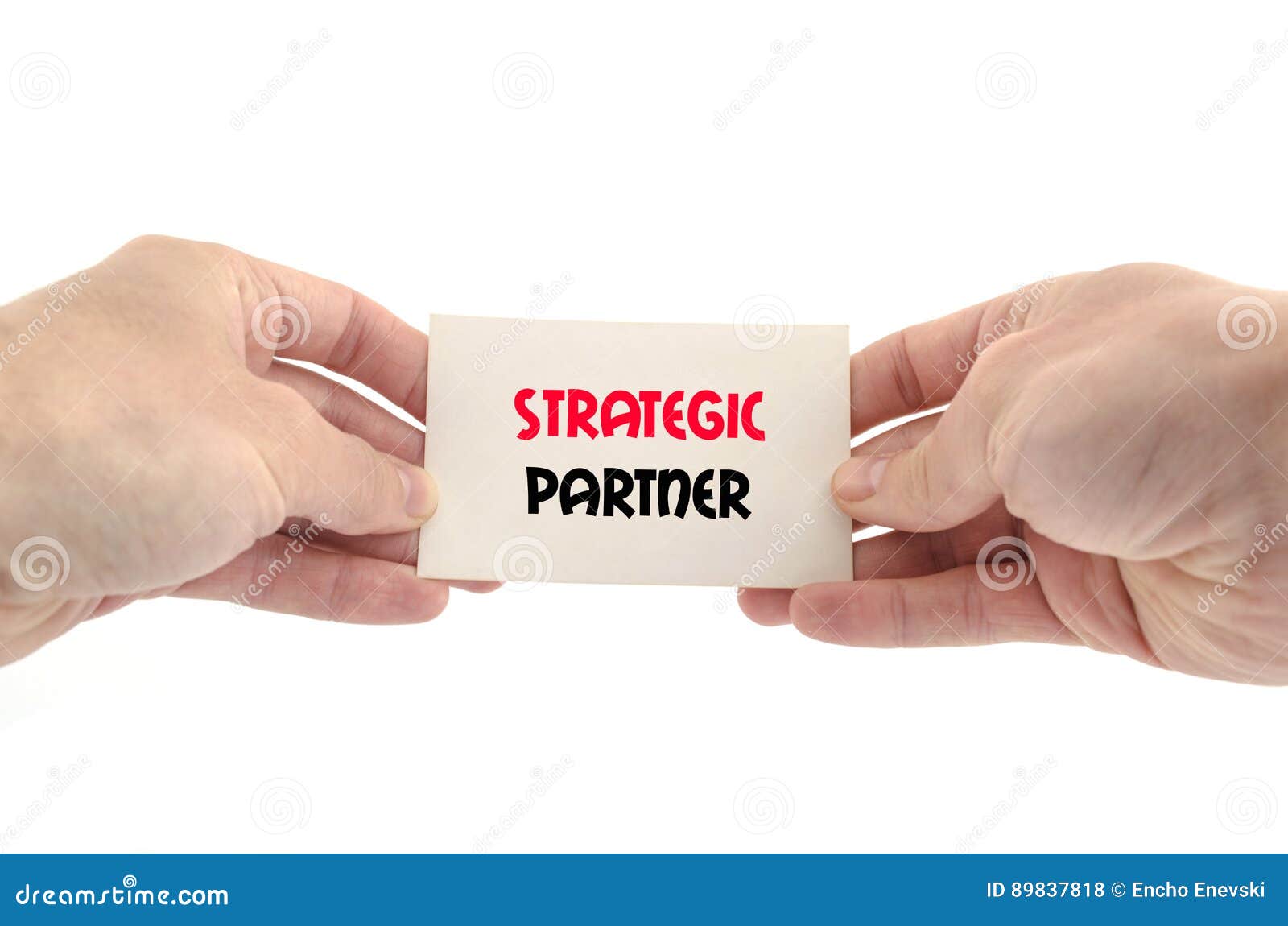 Strategic Partner Text Concept Stock Photo - Image of policy, alliance ...