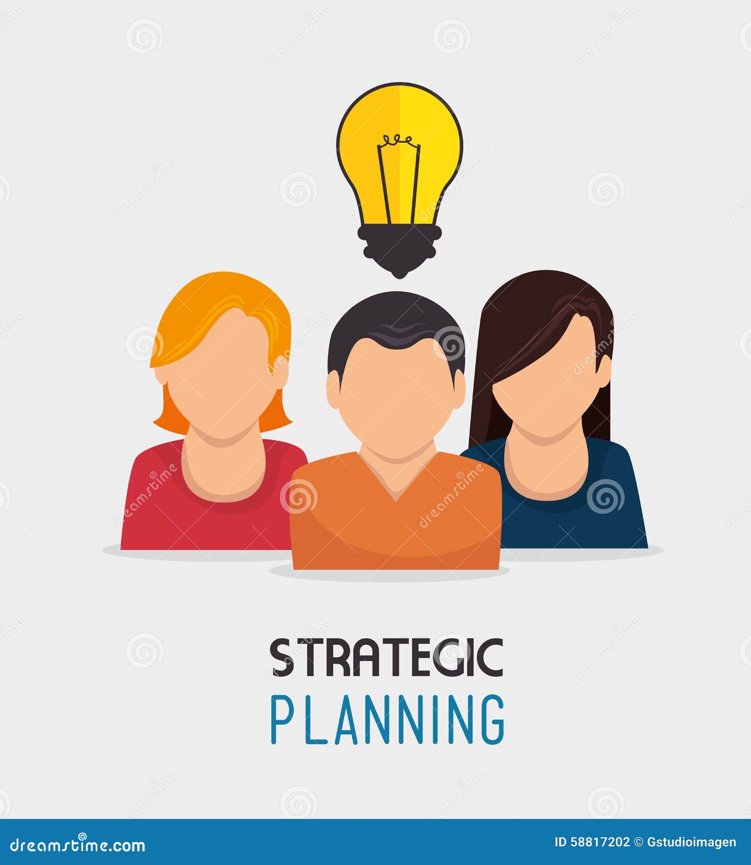 Strategic planning design. stock vector. Illustration of goal - 58817202