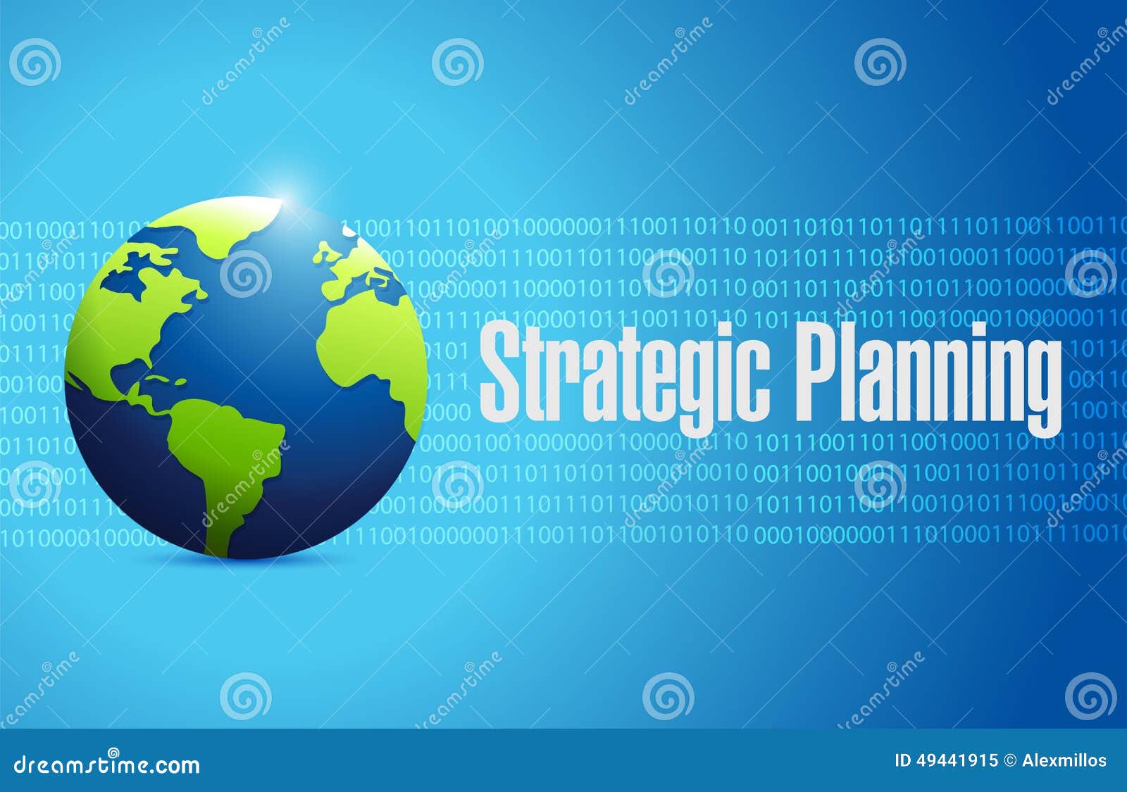 Strategic Planning Globe Illustration Design Stock Illustration ...