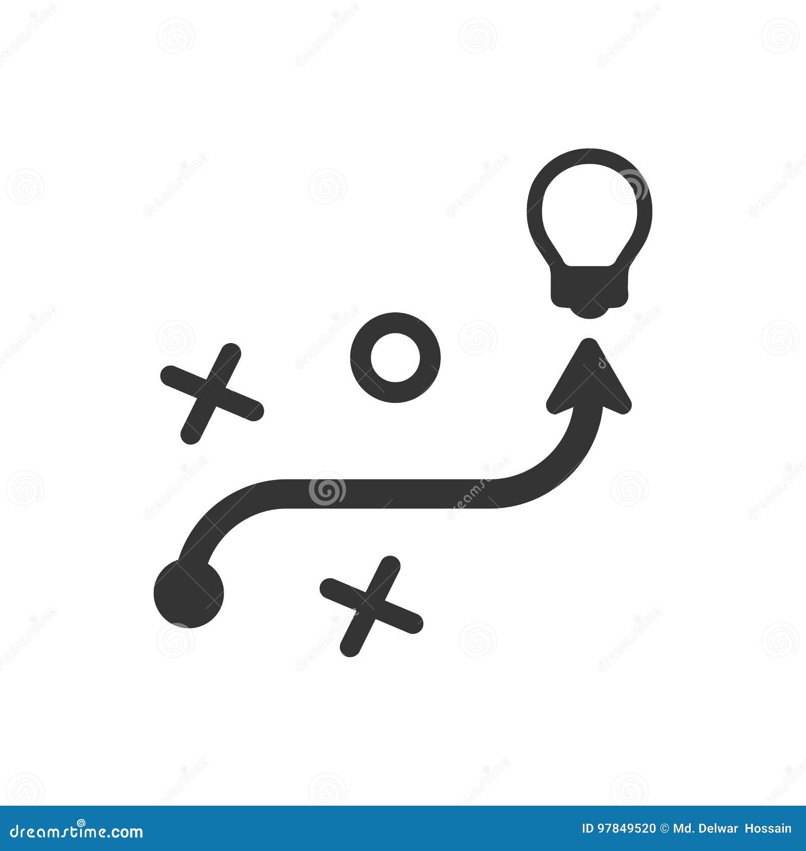 Strategic Planning Icon stock vector. Illustration of font - 97849520