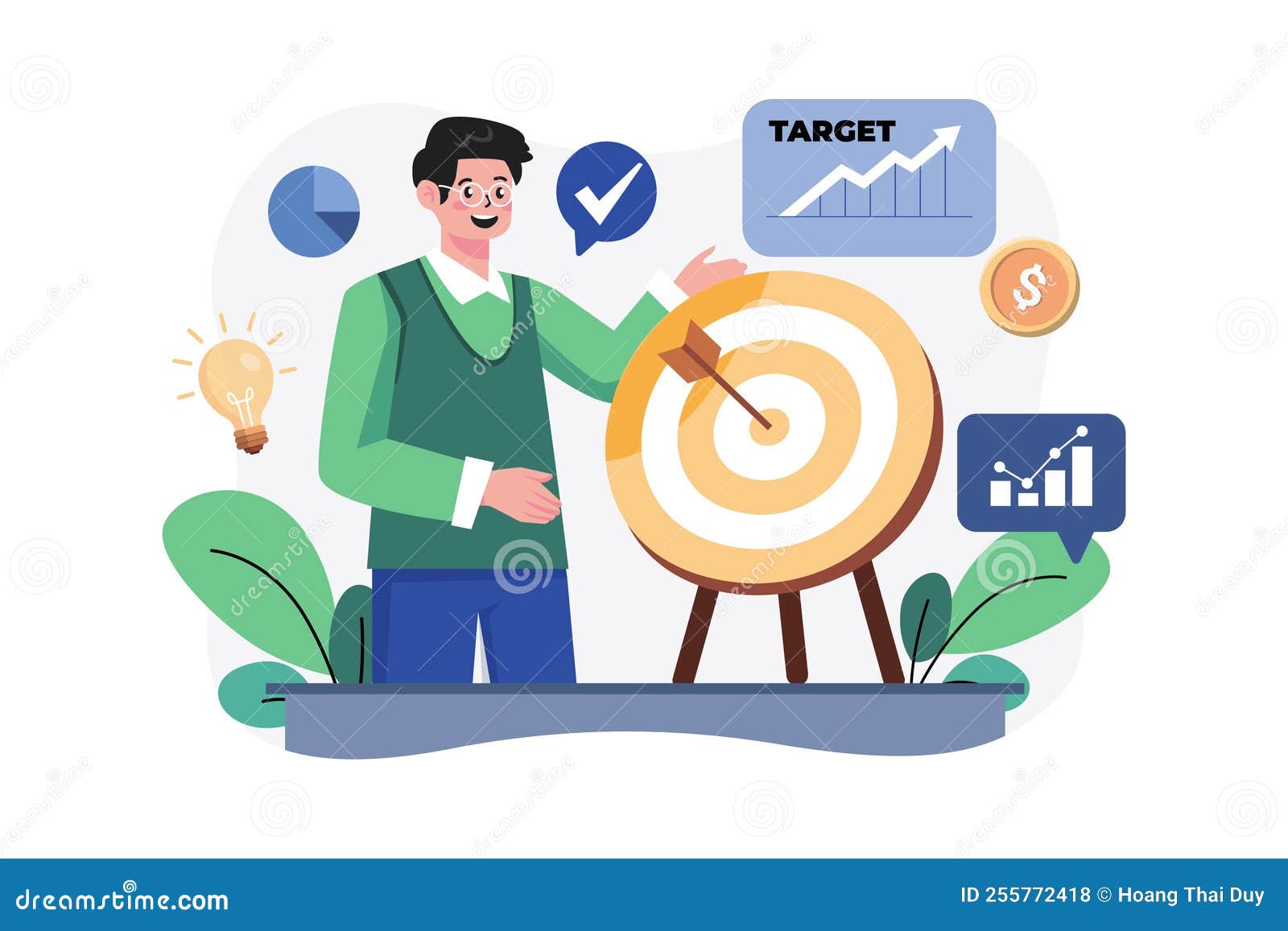 Strategic Planning Illustration Concept. a Flat Illustration Isolated ...