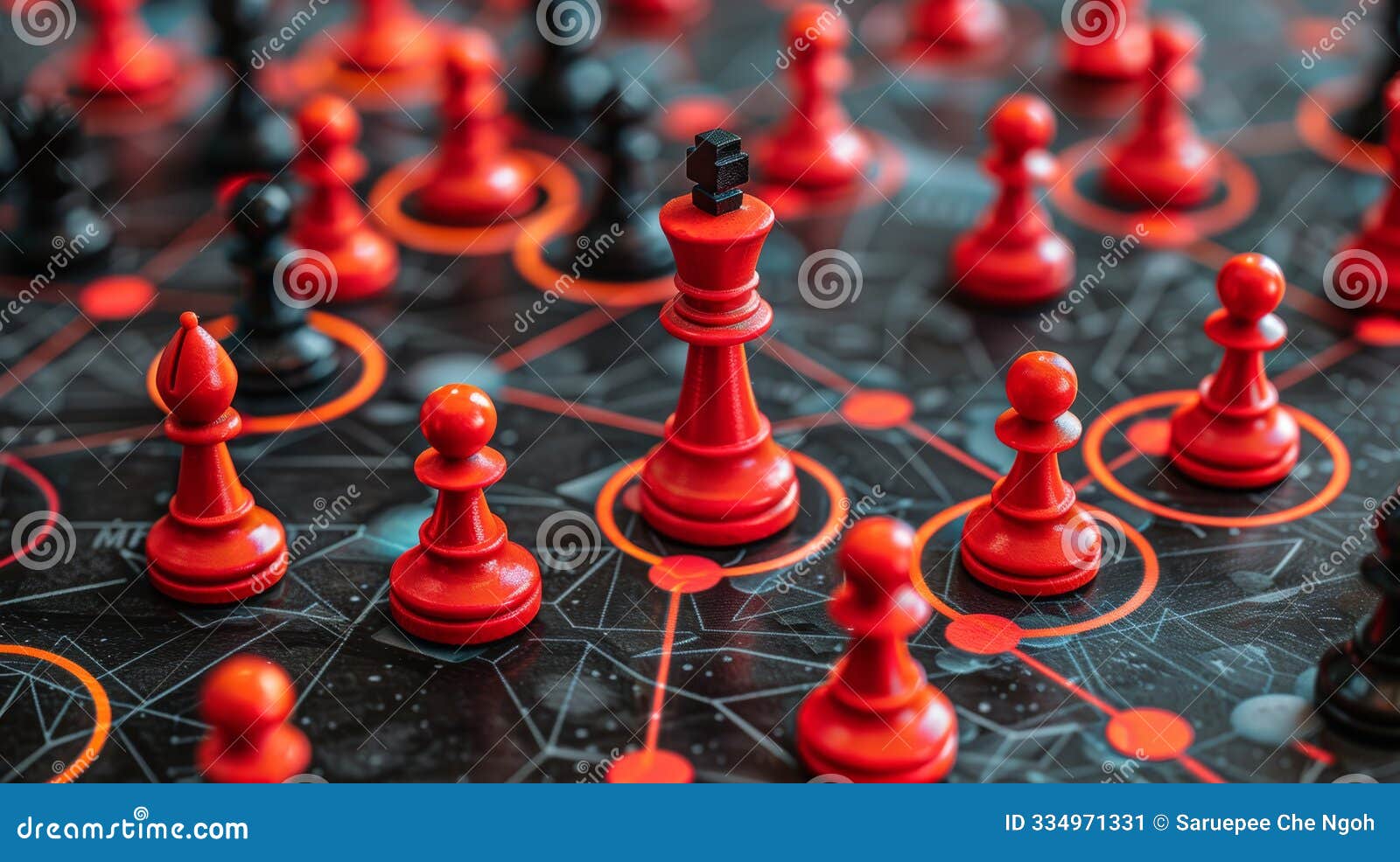 Strategic Planning and Risk Mitigation Concept with Chess Pieces on a ...