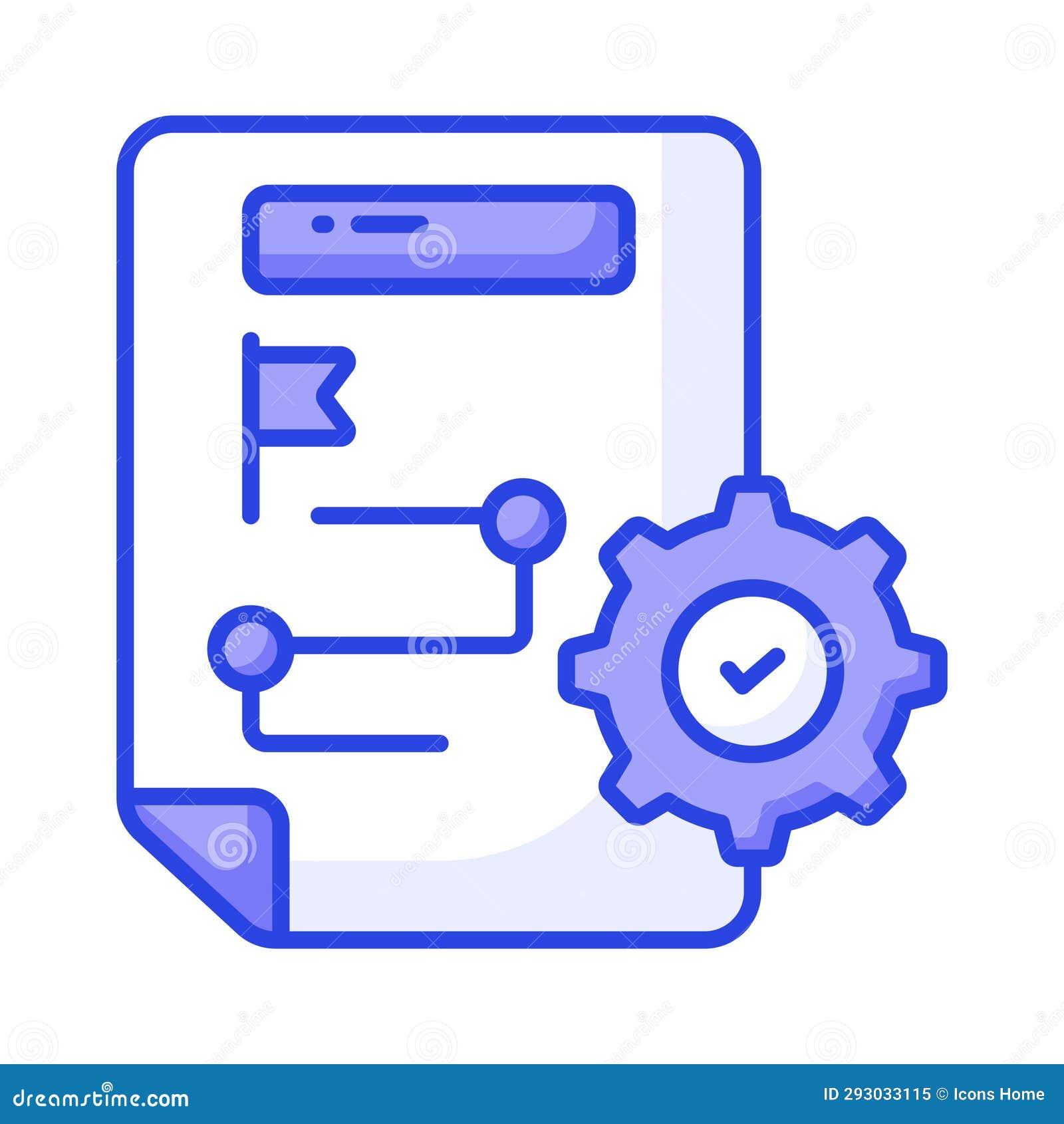 Strategic Planning Vector Design in Modern Style, Isolated on White ...