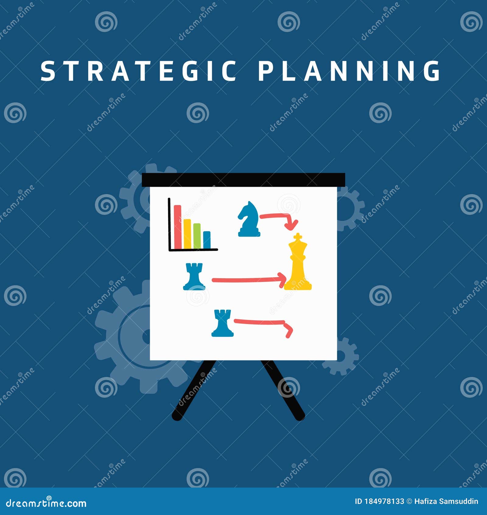 Strategic Planning. Vector Illustration Decorative Design Stock ...