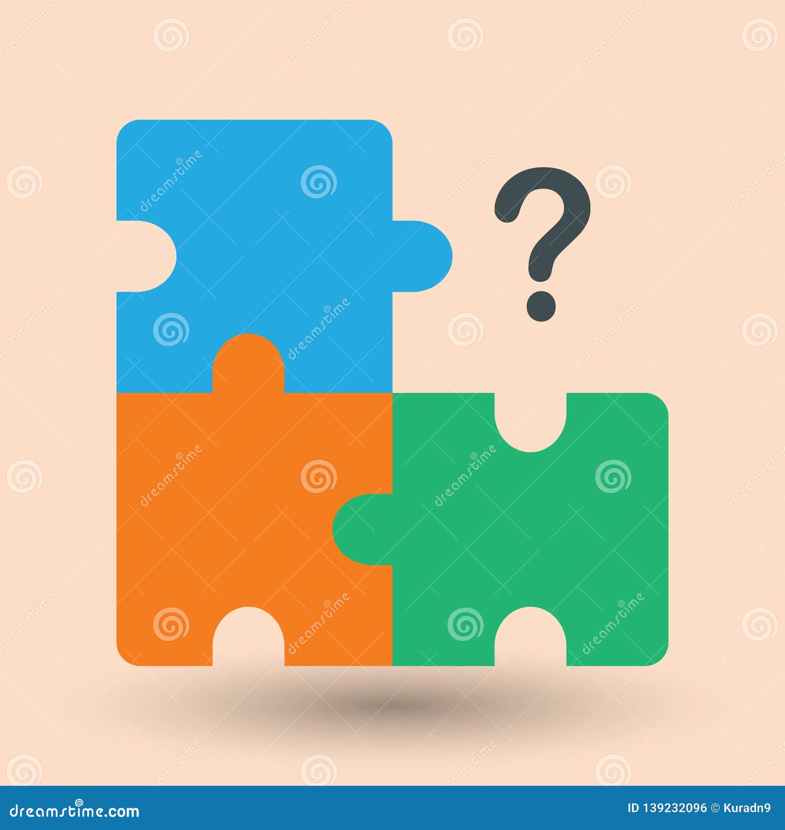 Strategic Planning Vector Illustration Using Puzzle in Flat Design ...