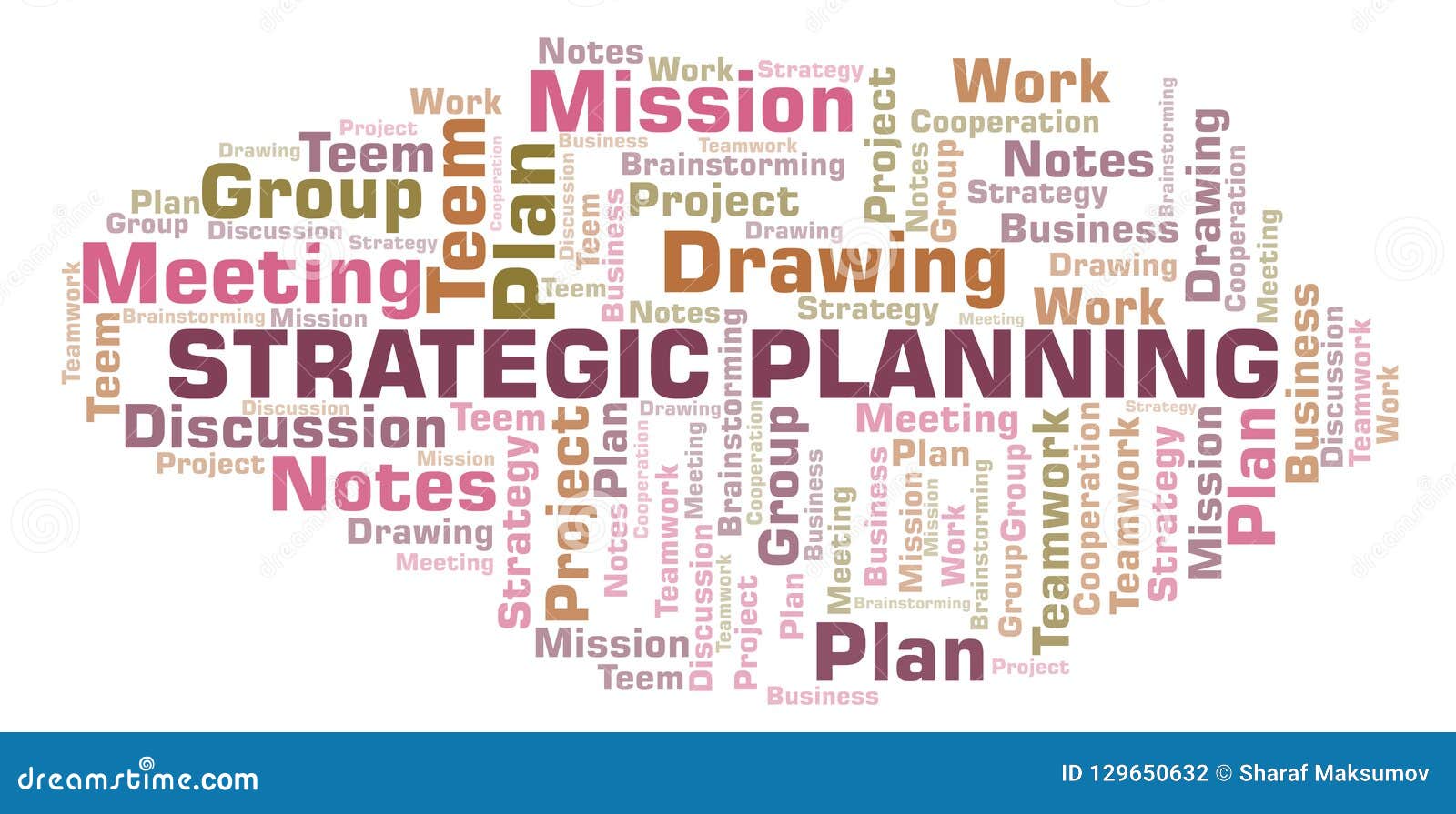 Strategic Planning Word Cloud. Stock Illustration - Illustration of ...
