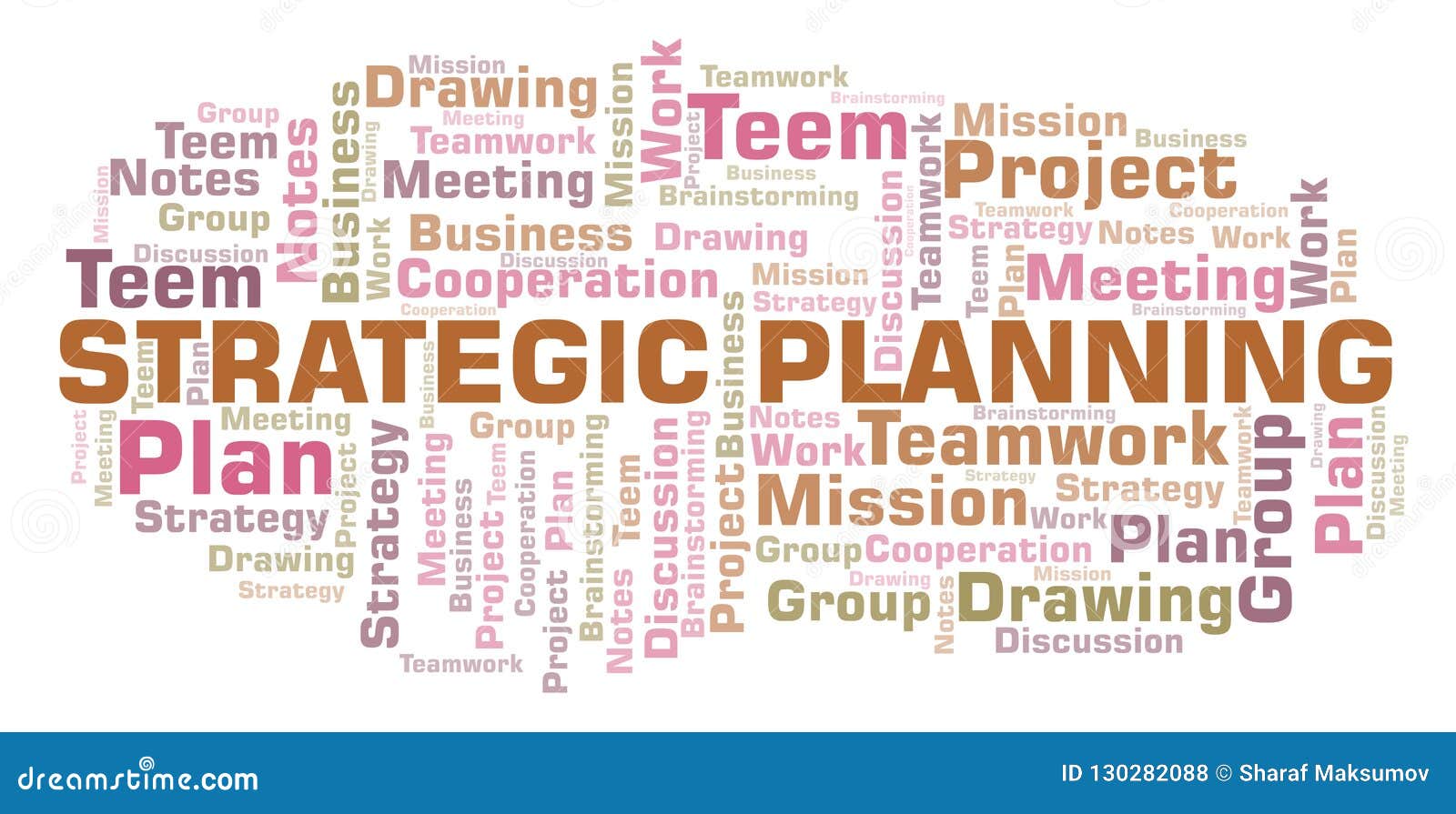 Strategic Planning Word Cloud. Stock Illustration - Illustration of ...