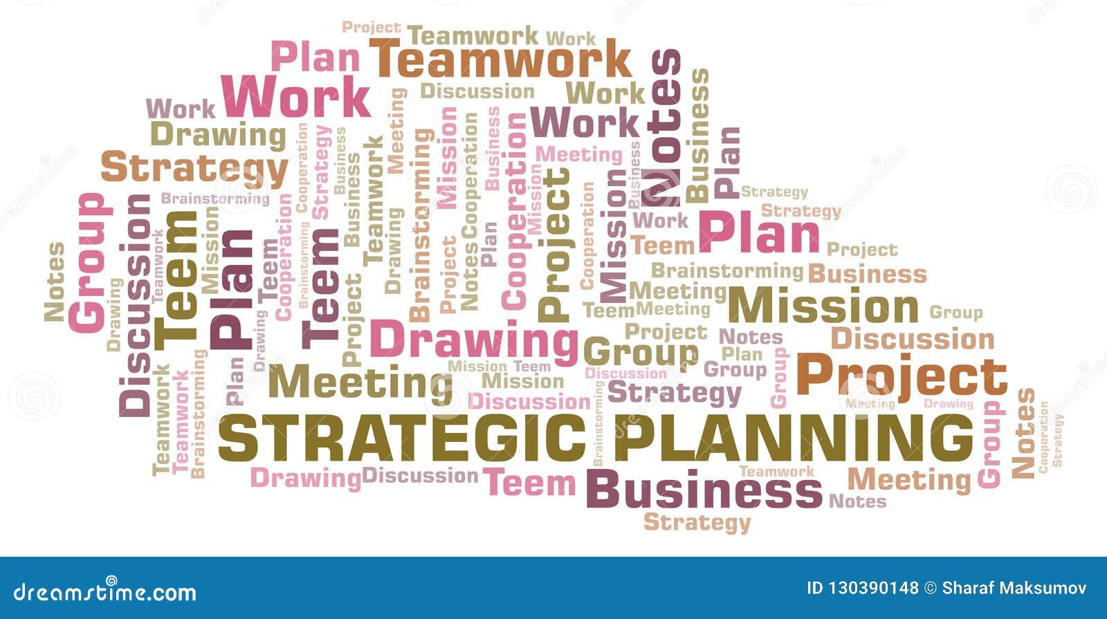 Strategic Planning Word Cloud. Stock Illustration - Illustration of ...