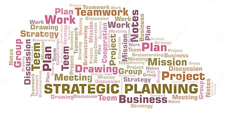 Strategic Planning Word Cloud. Stock Illustration - Illustration of ...