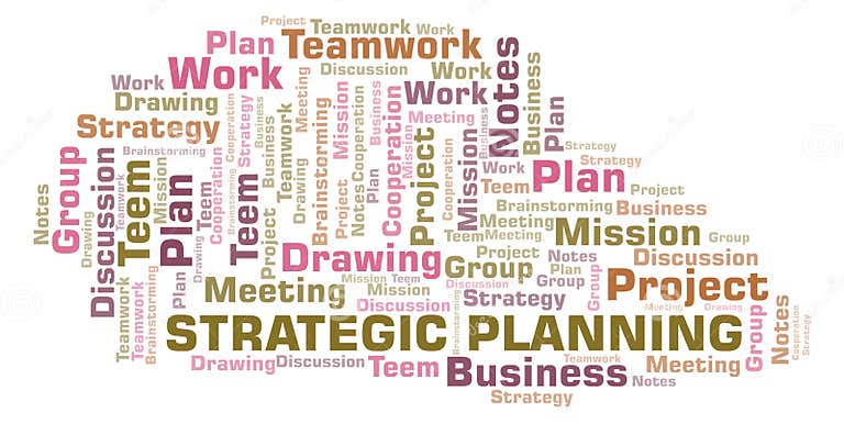 Strategic Planning Word Cloud. Stock Illustration - Illustration of ...