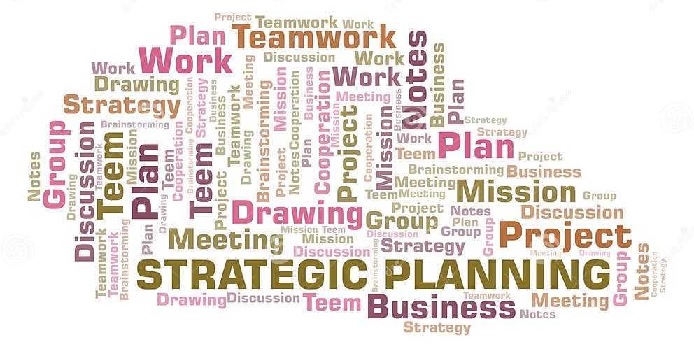 Strategic Planning Word Cloud. Stock Illustration - Illustration of ...