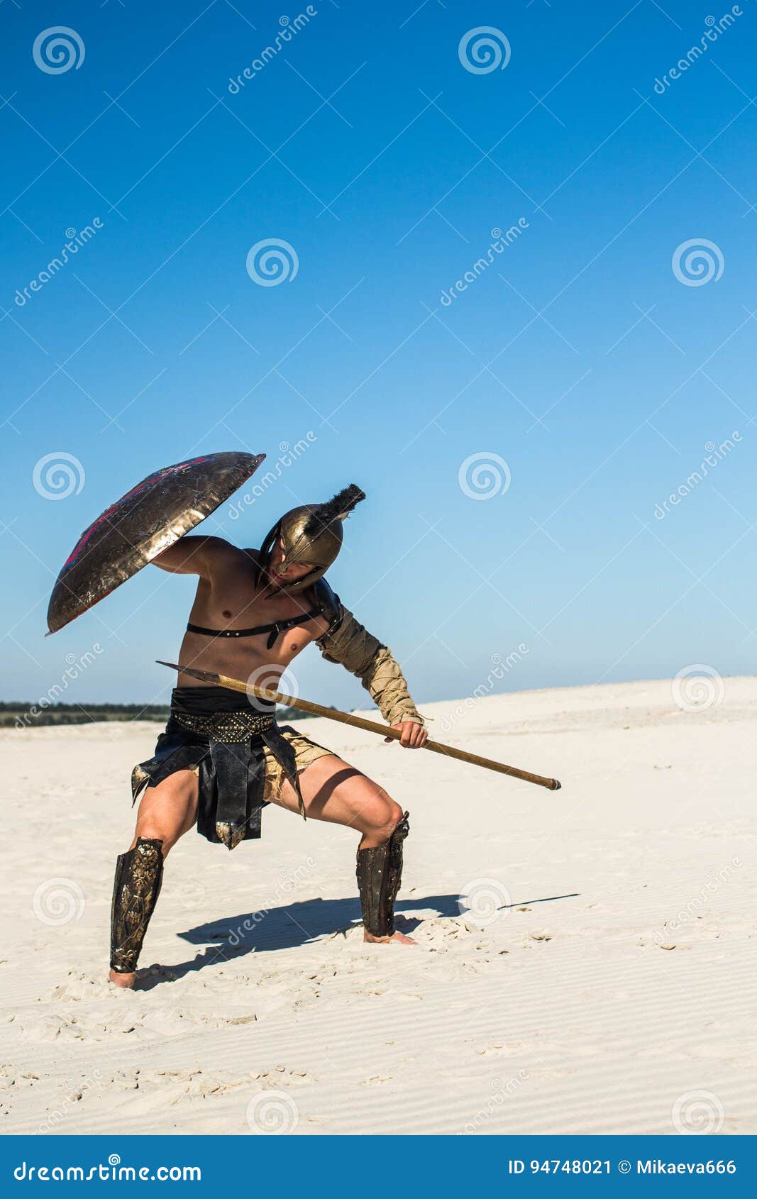 Strategic Posture of the Spartan Warrior Attack Stock Image - Image of ...