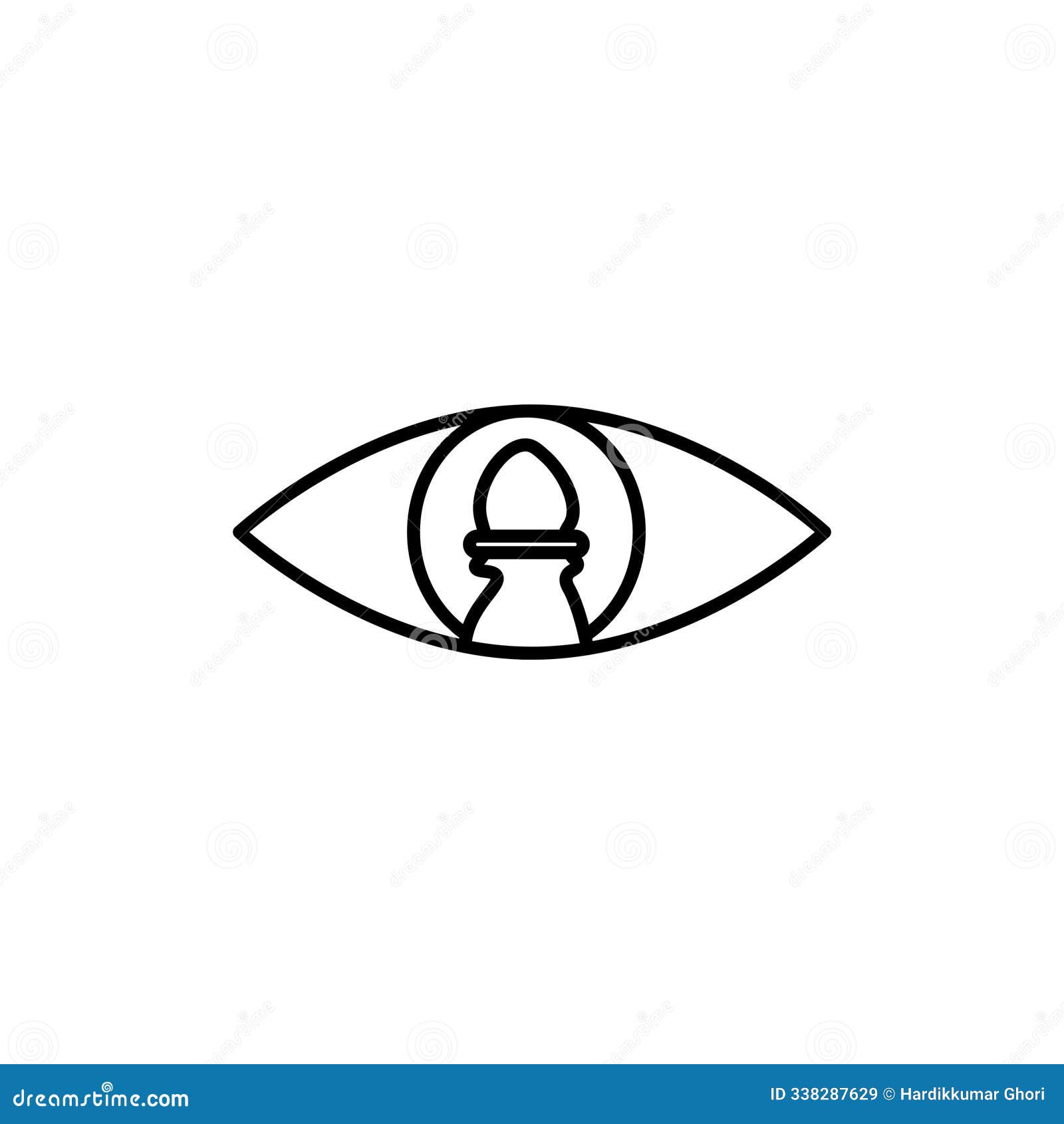 Strategic Service Vision Icon Stock Vector - Illustration of website ...
