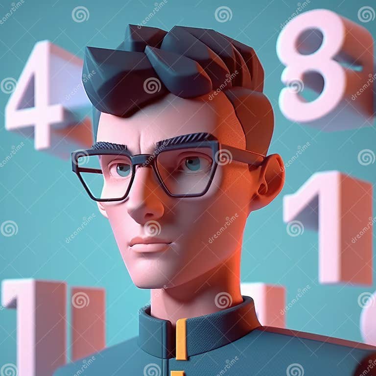 The Strategic Student, with a Calculating Expression and a Sharp Mind ...